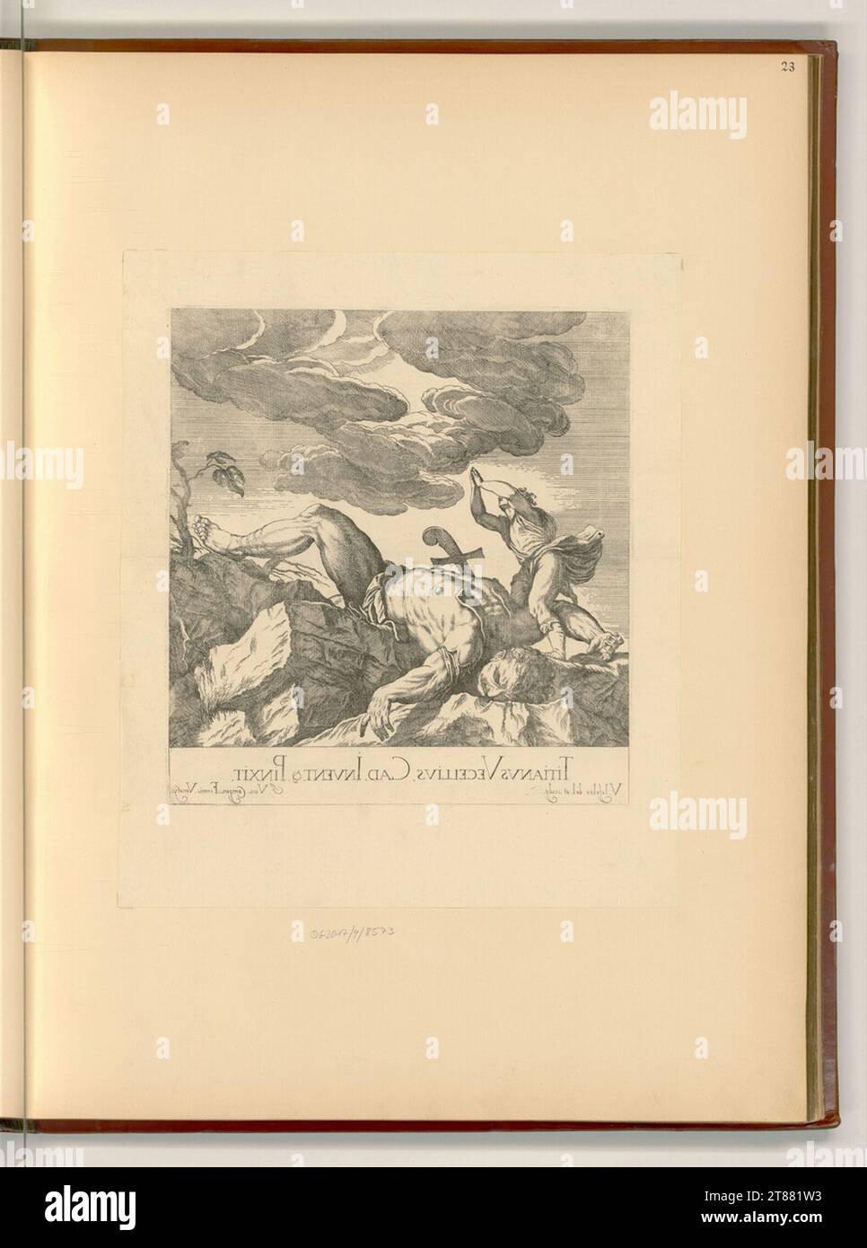 Valentin Le Febre (Engraver) David and Goliath. Etching, copper ...