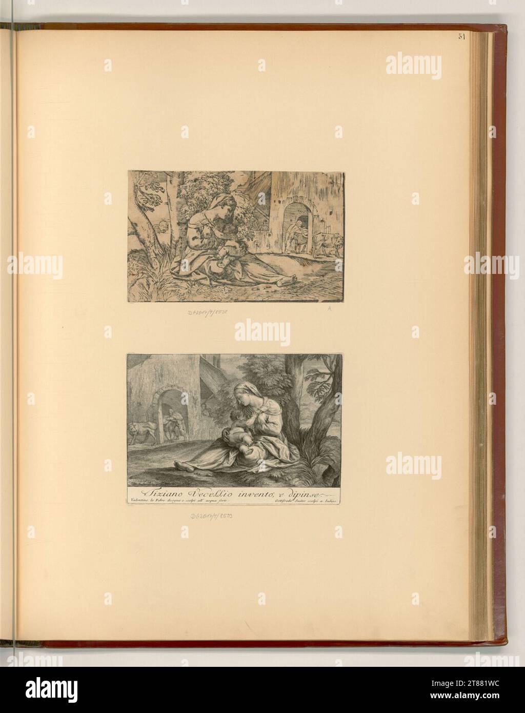 unbestimmt (Formschneider in) Mary under a tree, the child ...