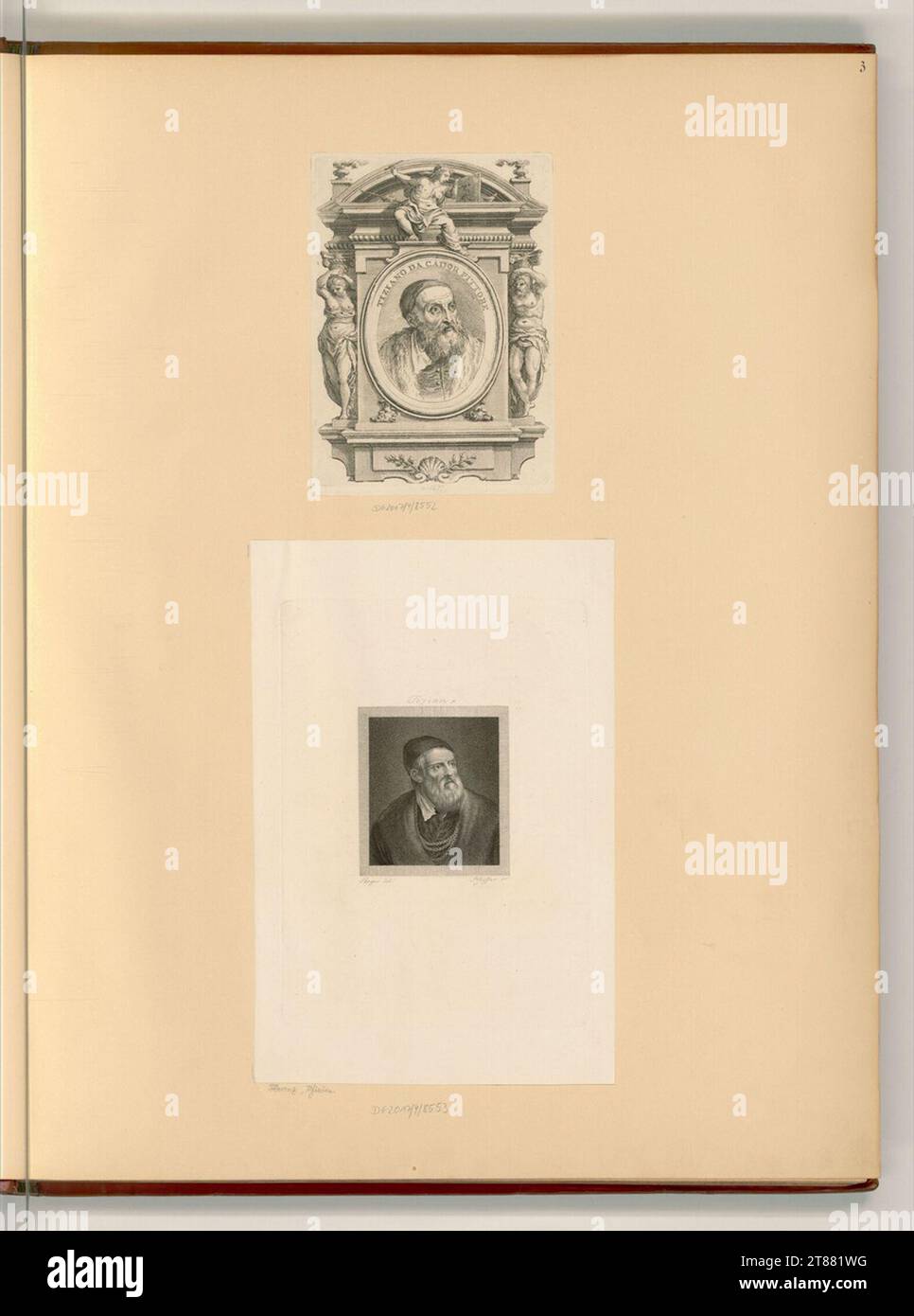 Carl Hermann Pfeiffer (Engraver) Portraits Tiziano Vecellio. Copper ...