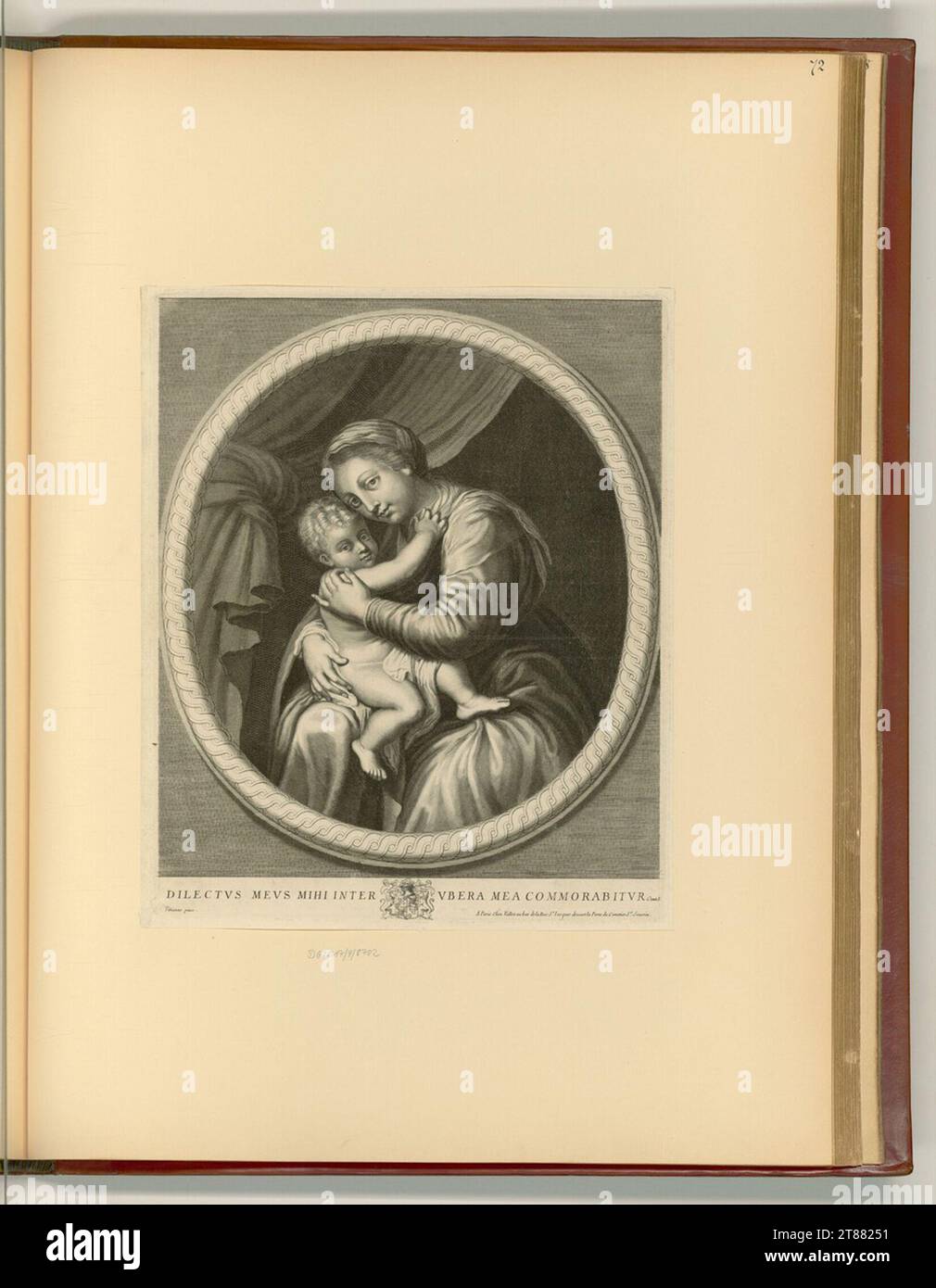 unbestimmt (Engraver) Maria with child. Copper engraving, etching 1800-1830 , 1800/1830 Stock ...