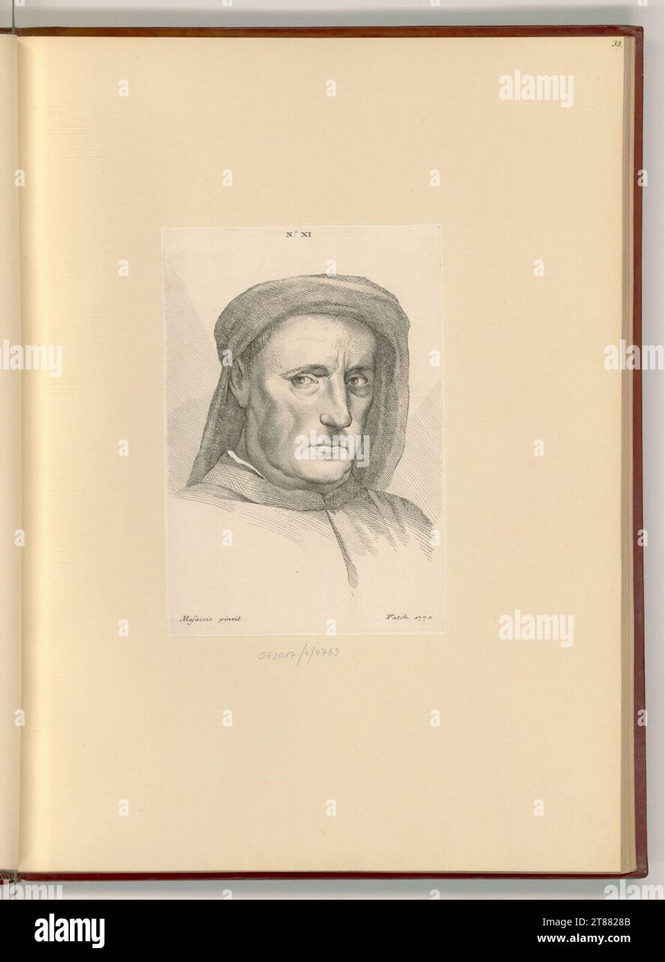 Thomas Patch (Engraver) A man's head with a florentine headgear in ...