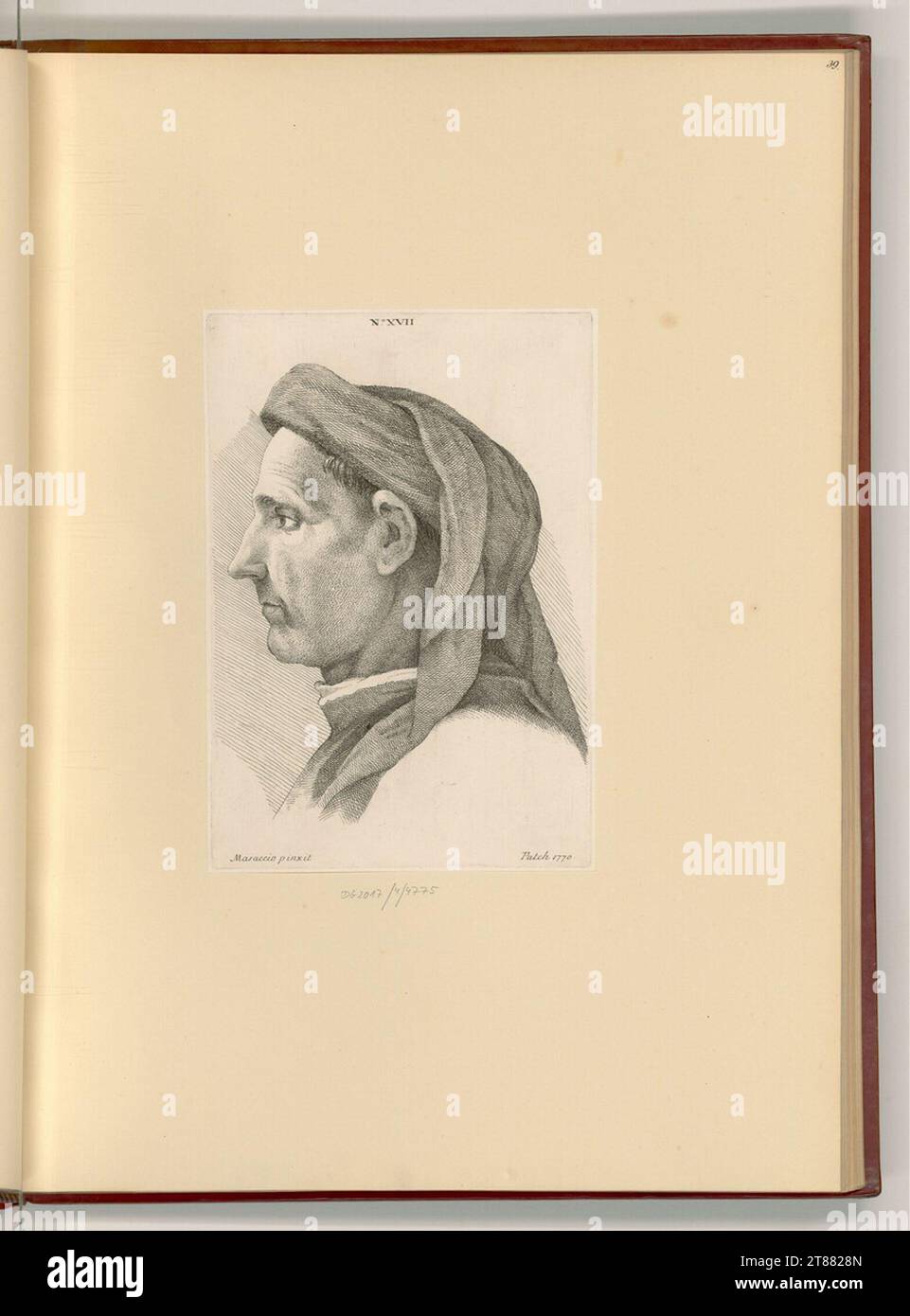 Thomas Patch (Engraver) Head of a man with a florentine headgear to the ...
