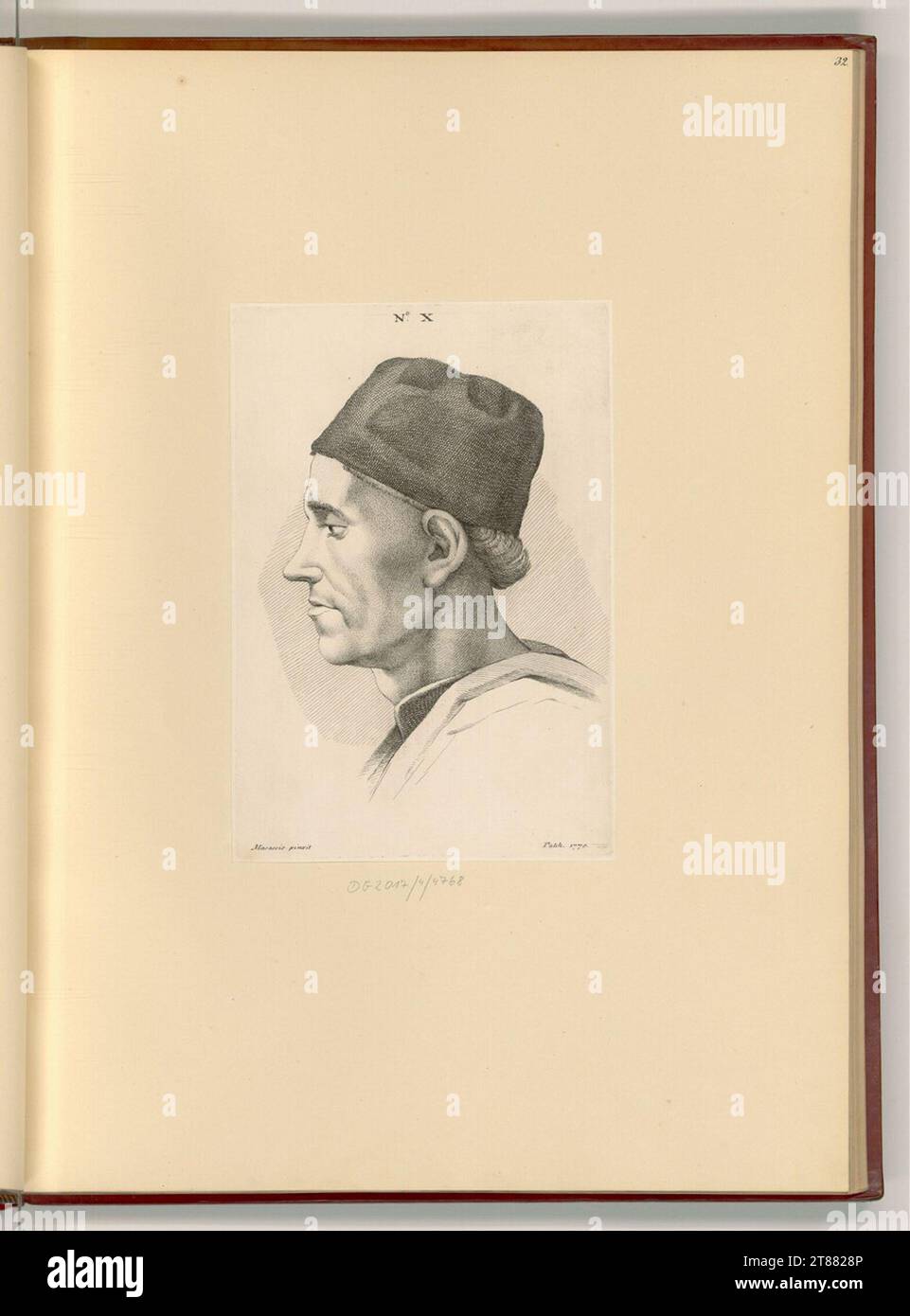 Thomas Patch (Engraver) Head of a man with a baret in profile to the ...