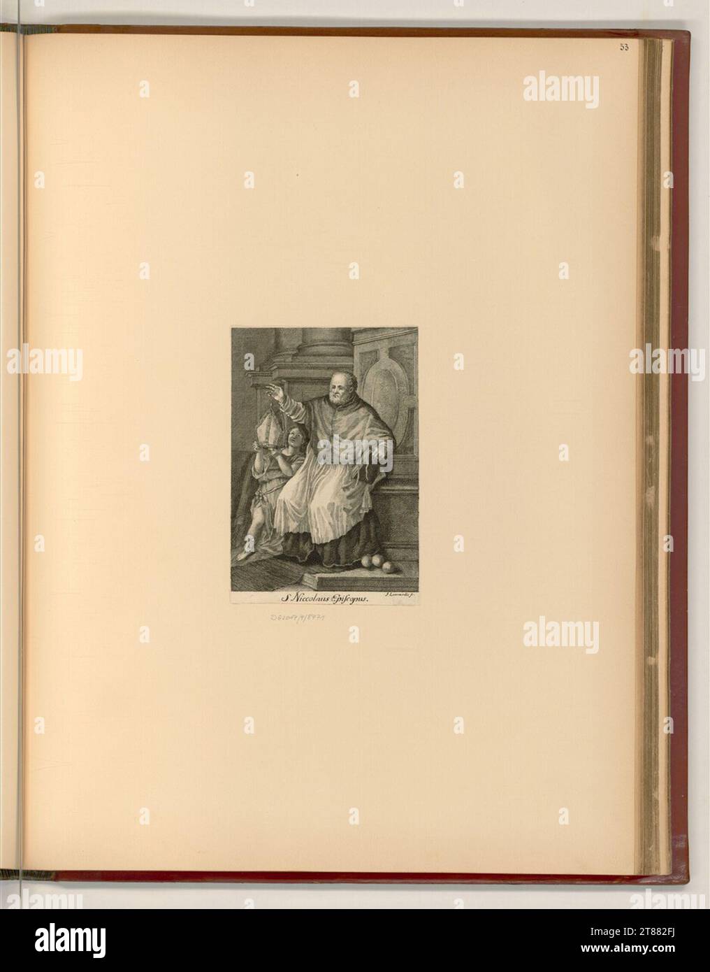 Jacopo da Leonardis St. Nicholas of Bari. etching 1745-1794 , 1745/1794 ...