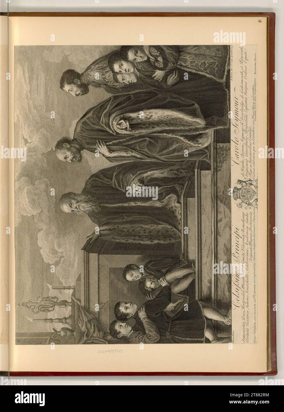 Bernard Baron (Engraver) Portrait of the Vendramin family. Copper ...