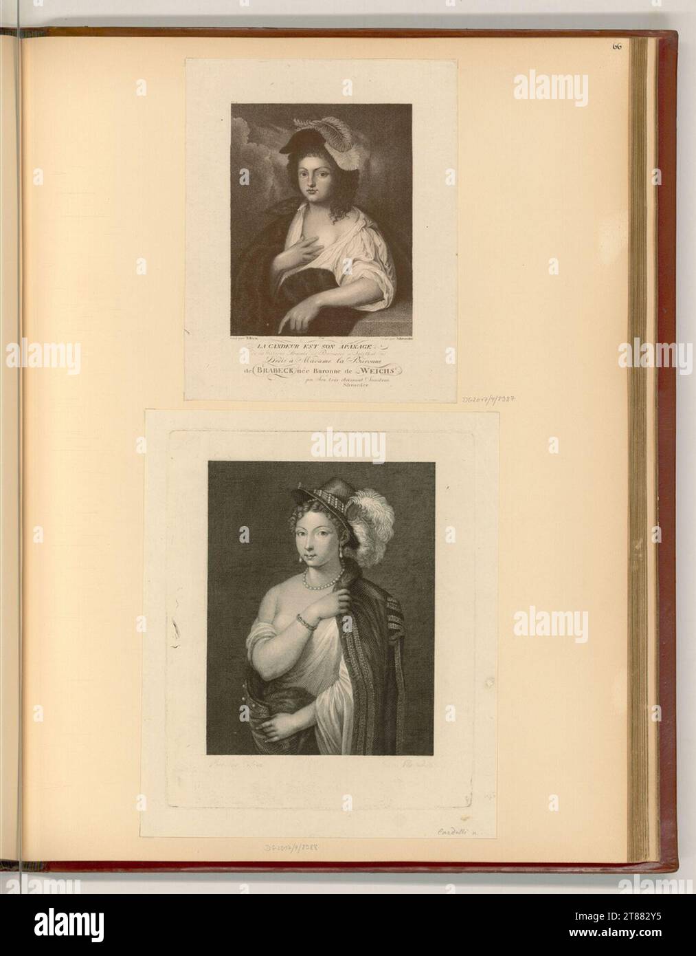 Schroeder (Engraver) Frauding screen; Portrait the LA Maitiers The ...