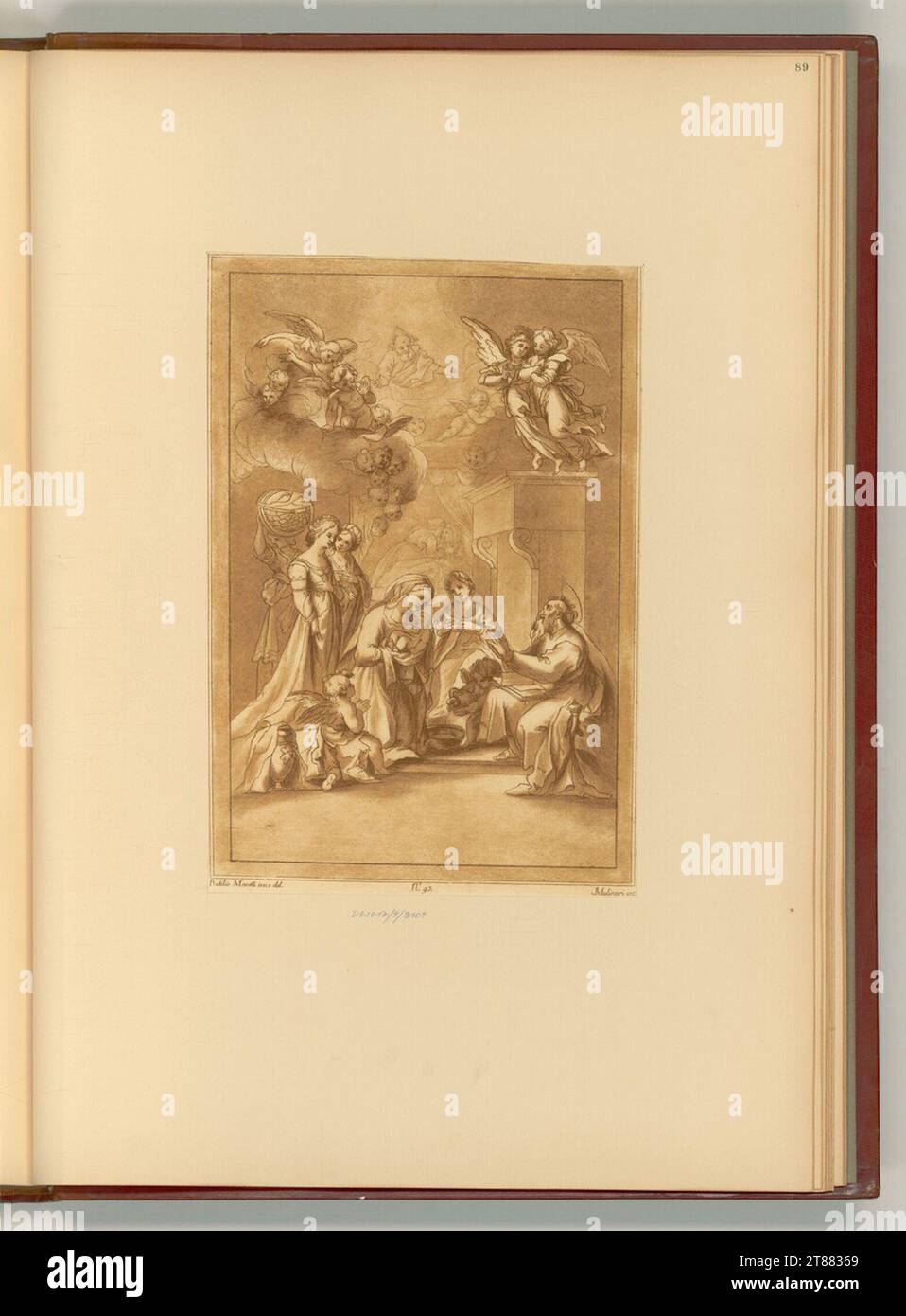 Stefano Mulinari (Engraver) Birth of Mary. Etching, plate tone 1761 ...