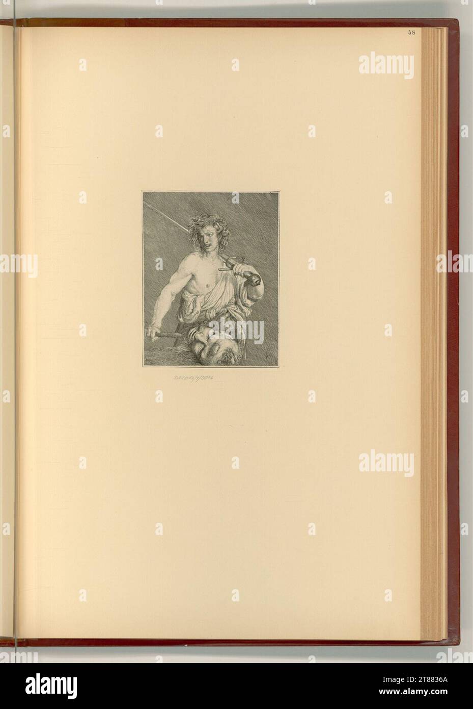 unbestimmt (Engraver) David with the head of the Goliath. etching 17 ...
