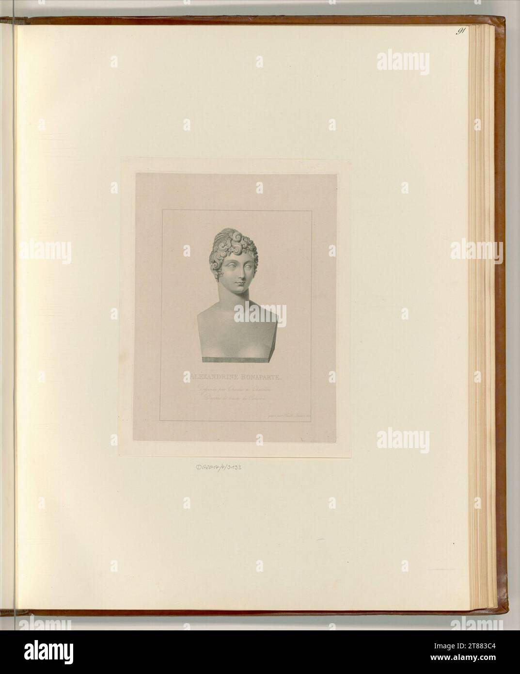 unbestimmt (Engraver) Bust Alexandrine Bonaparte. Copper engraving ... unbestimmt (Engraver) Bust Alexandrine Bonaparte. Copper engraving ...