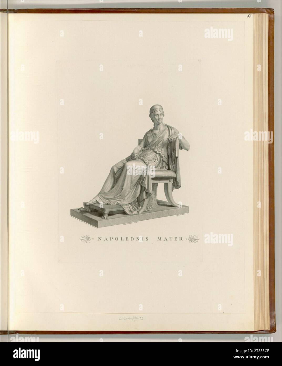 Angelo Bertini (Engraver) Letizia Buonaparte. Copper engraving, etching ...