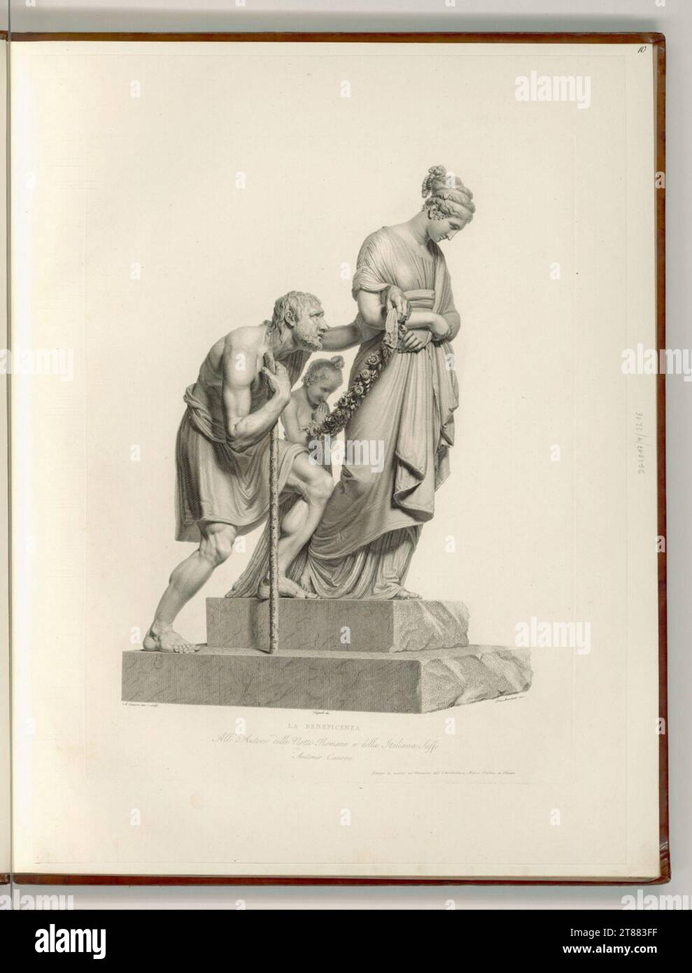 Domenico Marchetti (Engraver) Christinenmonument (Detail). Copper ...
