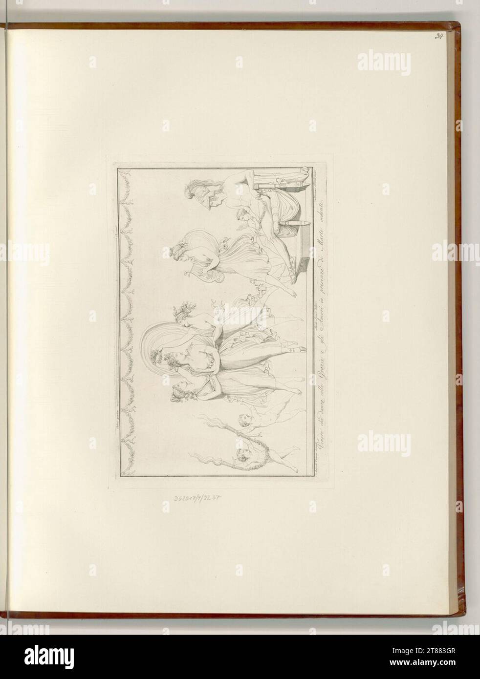 Tommaso Piroli (Engraver) The three graces with Mars. etching 1772-1824 ...