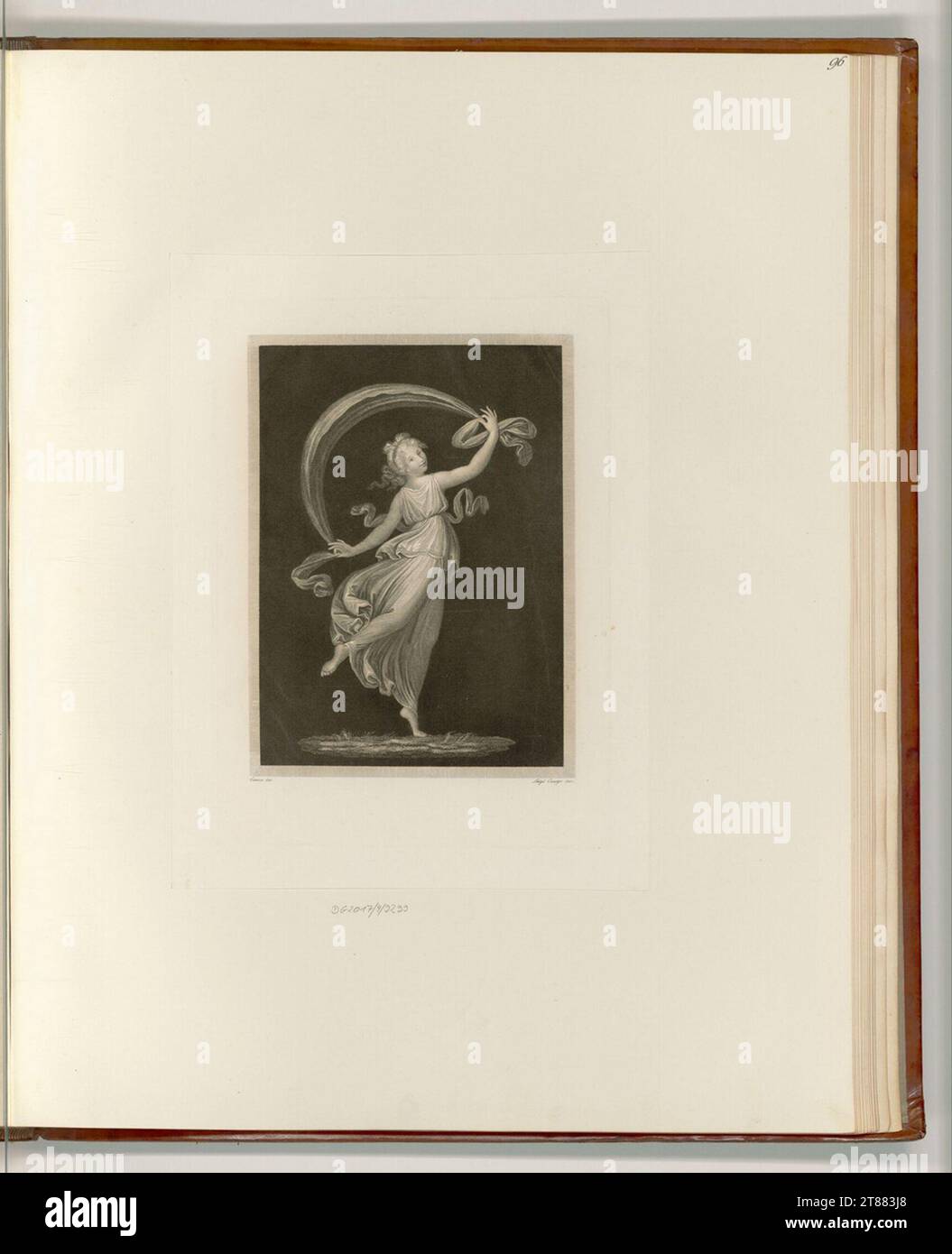 Luigi Cunego (Engraver) Dancer. Copper engraving, etching around 1812 ...