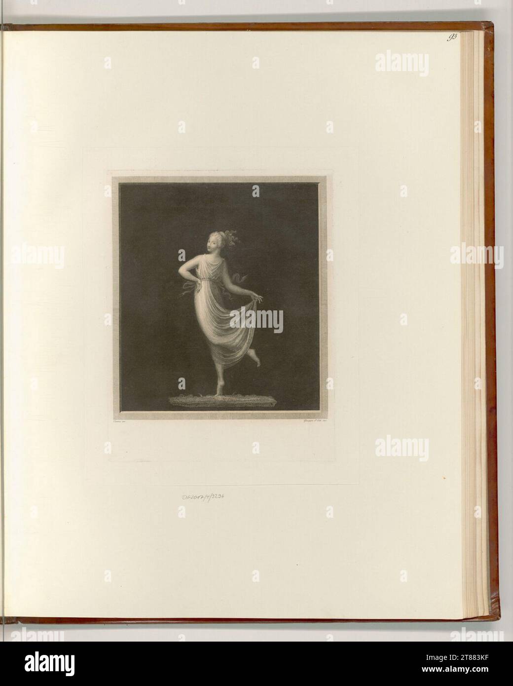 Giuseppe d' Este (Engraver) Dancer. Copper engraving, etching around ...