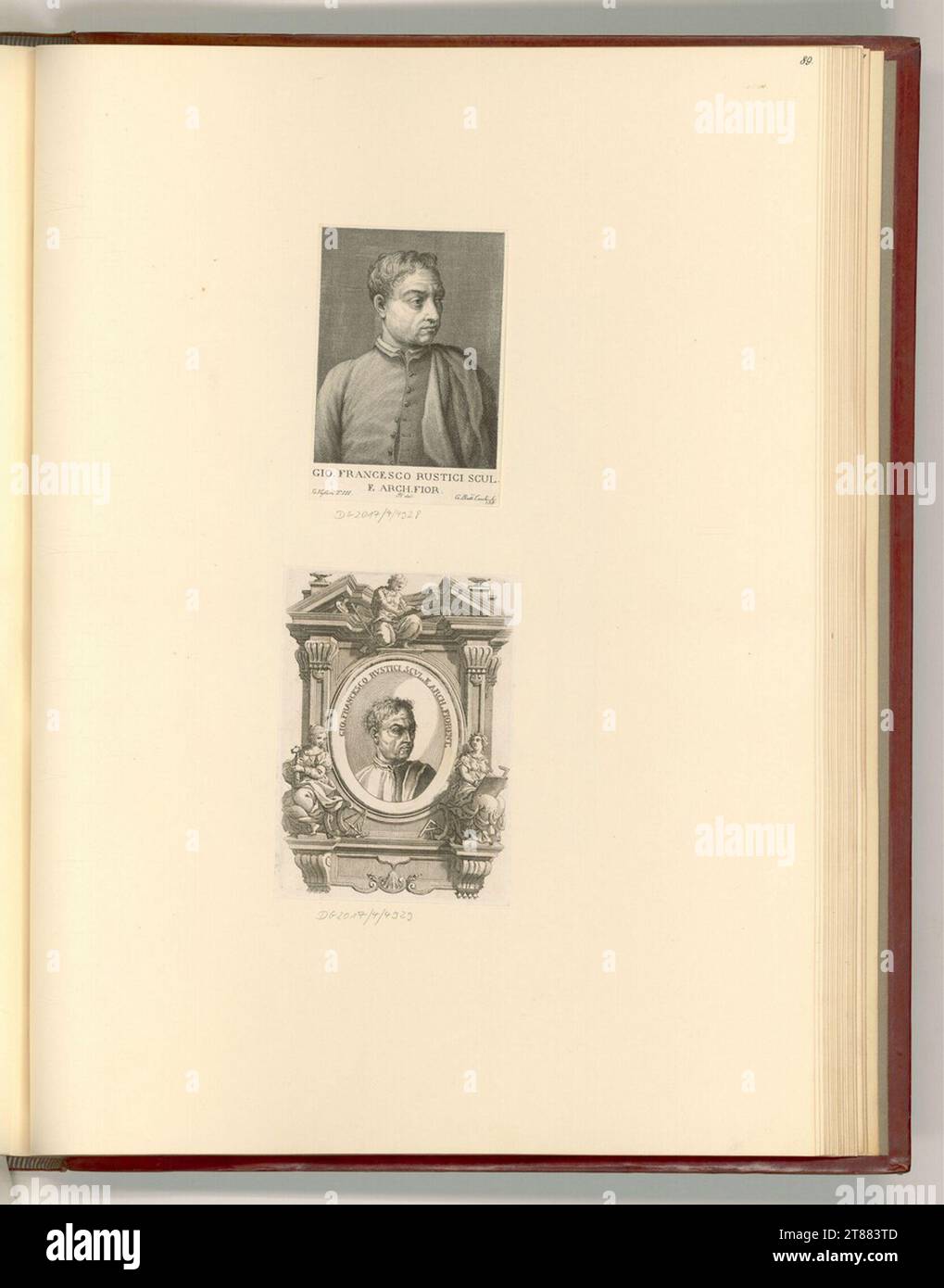 Giovanni Battista Cecchi (Engraver) Porträts Gio. Francesco Rustici ...