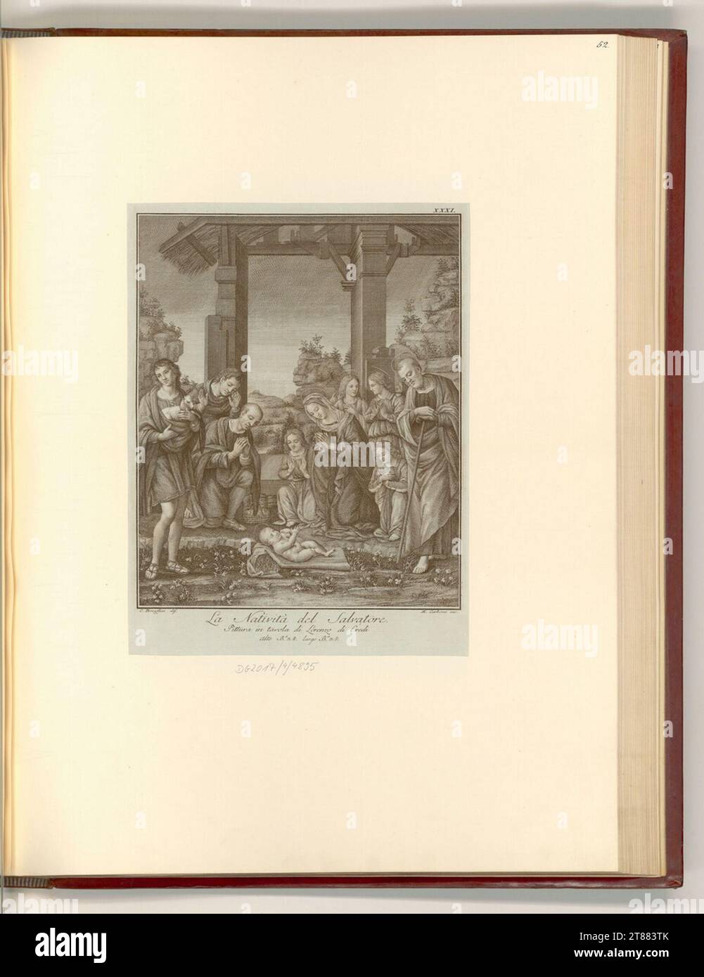 unbestimmt (Engraver) Birth of Christ. Copper engraving, etching 1750-1850 , 1750/1850 Stock ...