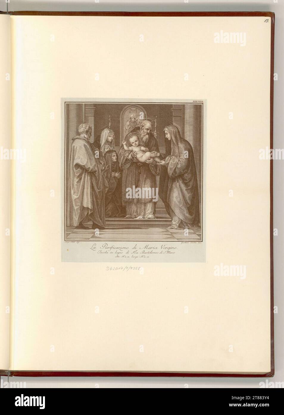 Giovanni Battista Cecchi (Engraver) Presentation of Jesus in the temple ...