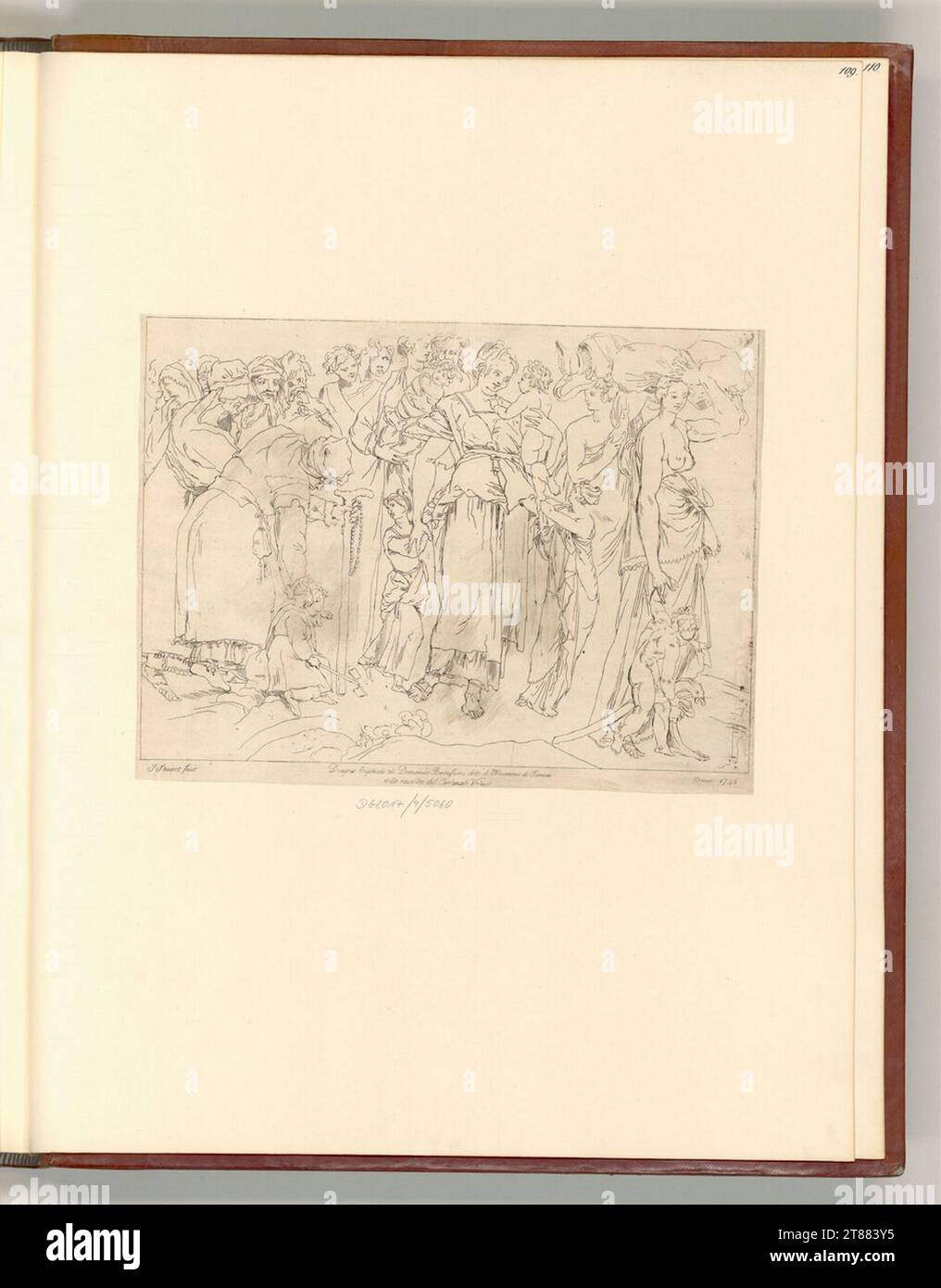 unbestimmt (Engraver) Figure study. etching 1748 , 1748 Stock Photo - Alamy