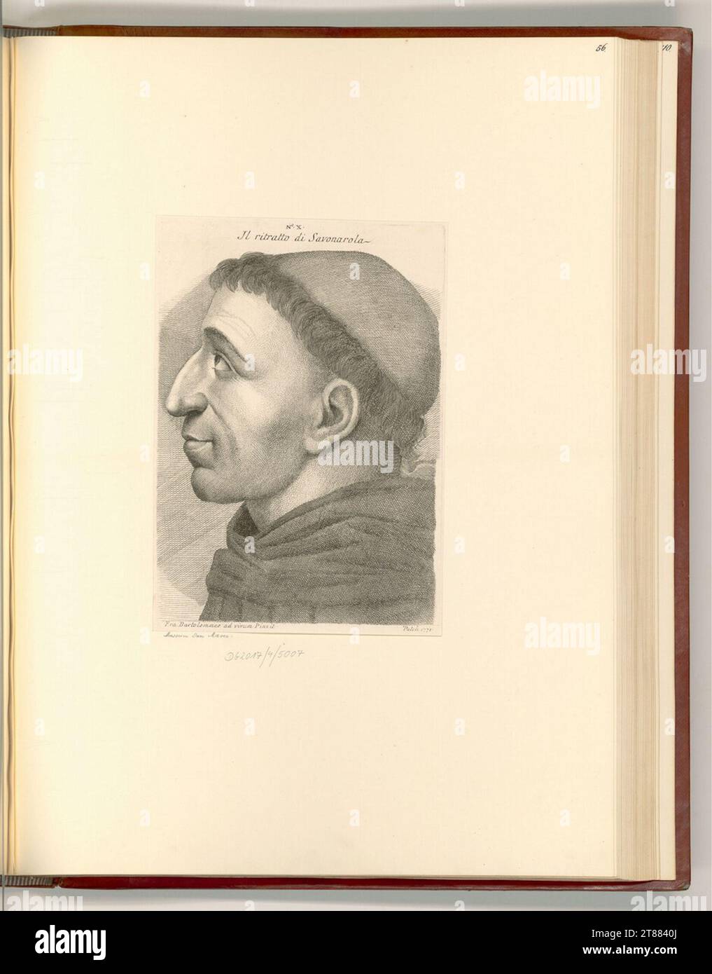 Thomas Patch (Engraver) The portrait of Savonarola. Copper engraving ...