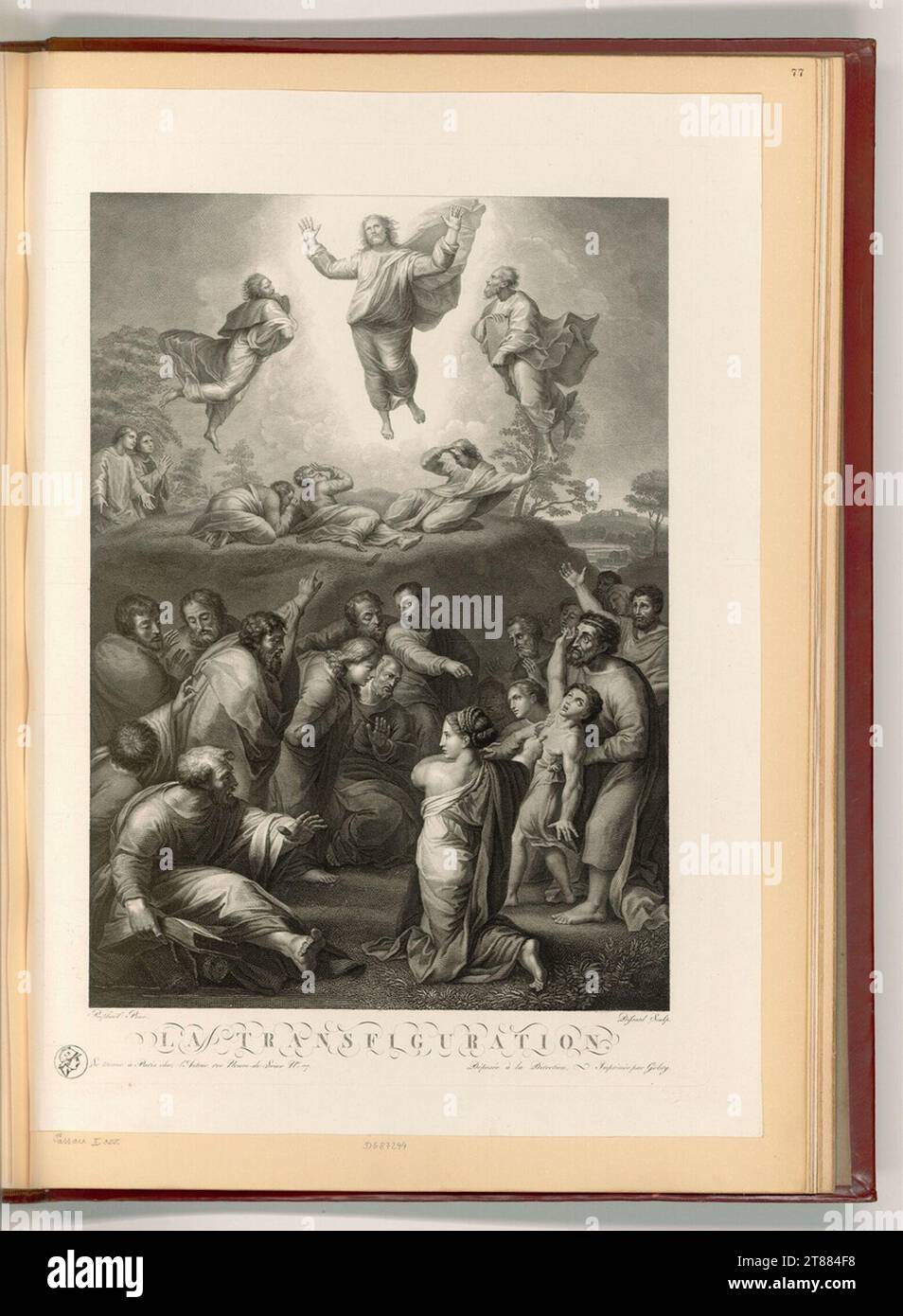Dissard (Engraver) Die Transfiguration Christi. Copper engraving ...