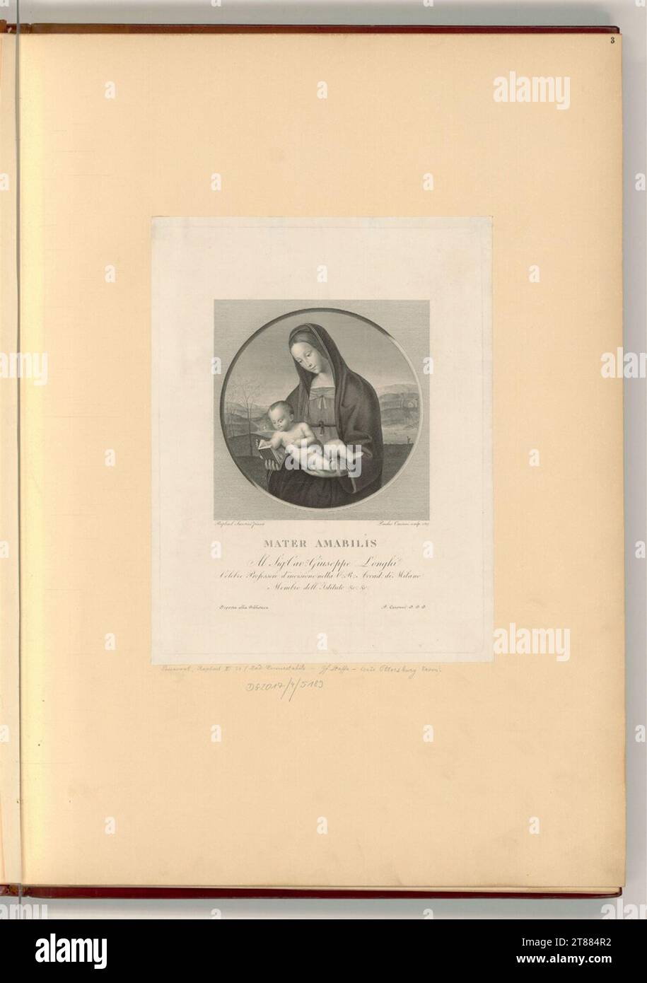 Paolo Caronni (Engraver) Mother lovable. Copper engraving, etching 1817 ... Paolo Caronni (Engraver) Mother lovable. Copper engraving, etching 1817 ...