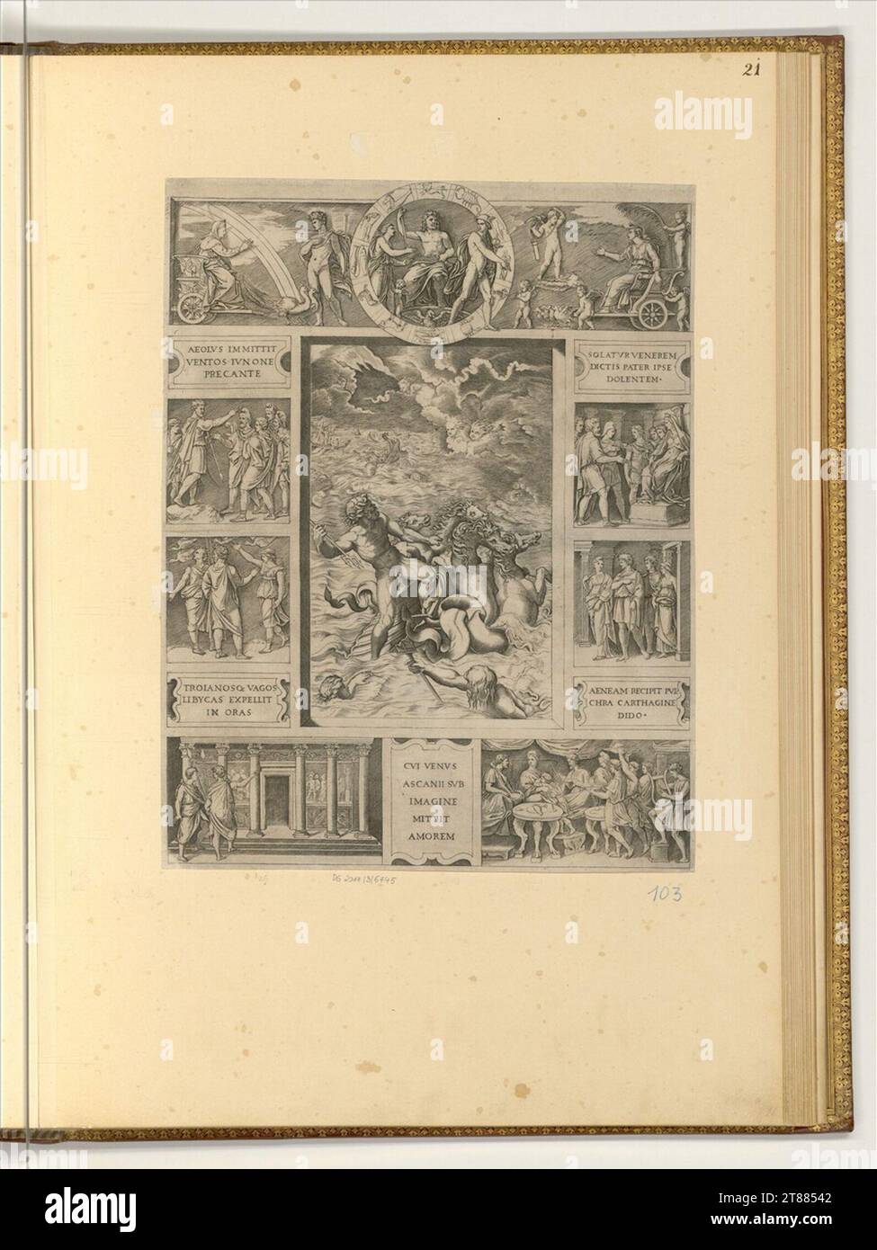 Marcantonio Raimondi (An der Entstehung Beteiligte r) Jupiter calms the ...