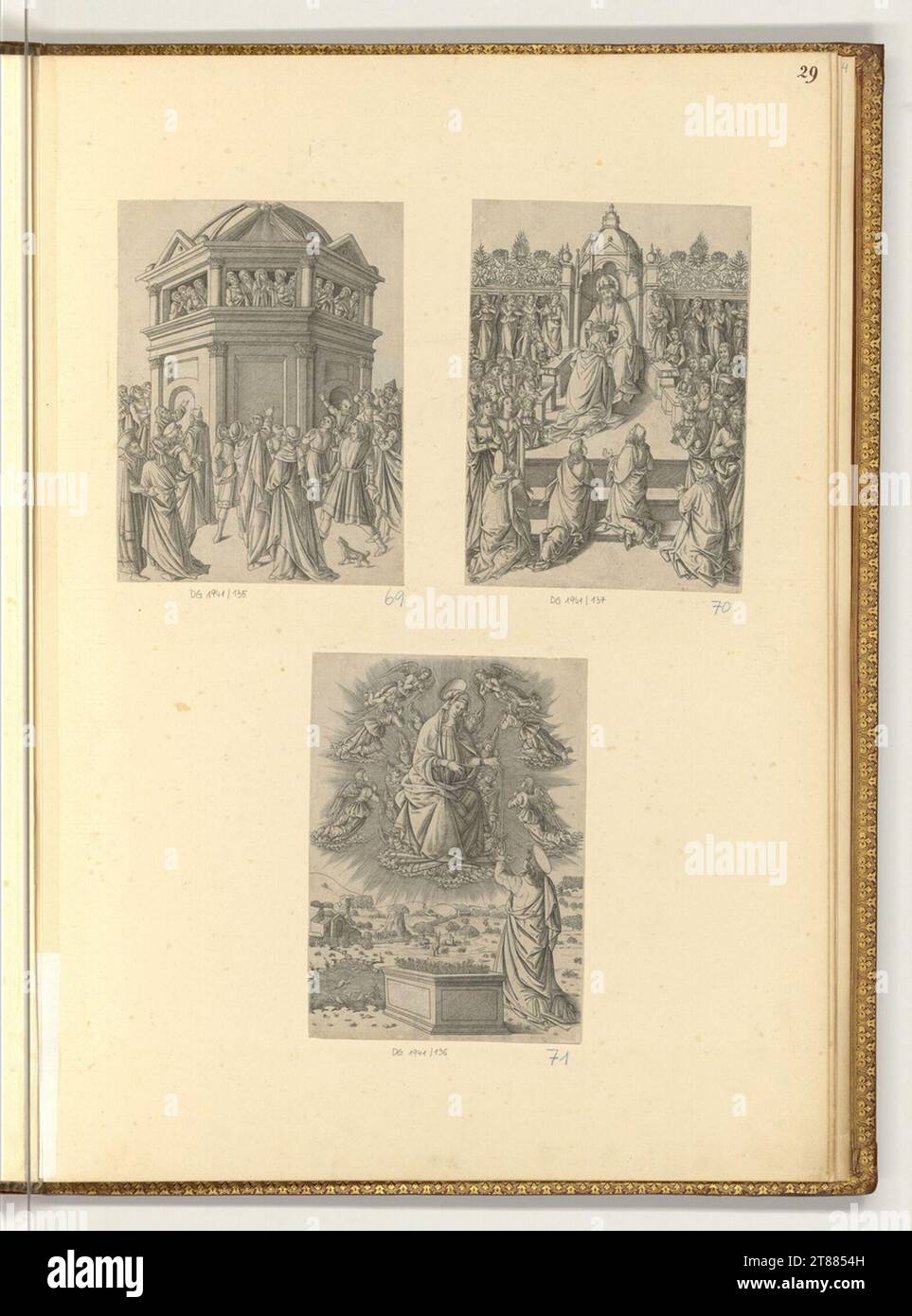 Francesco di Lorenzo Rosselli Pourage of the Holy Spirit; Mary crowning ...