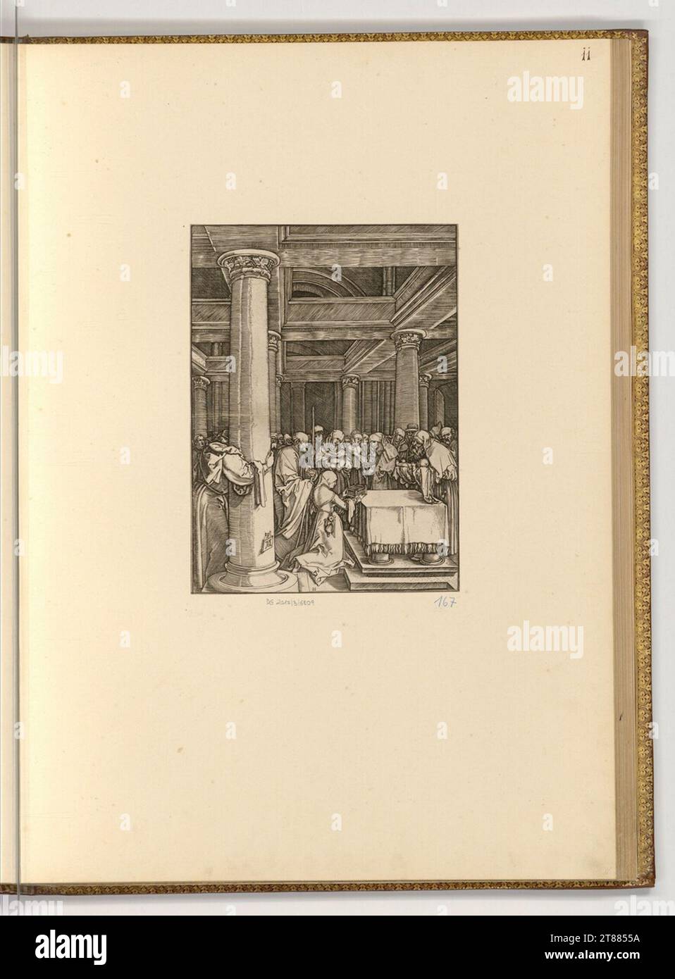 Marcantonio Raimondi (Engraver) Presentation in the temple. Copper ...