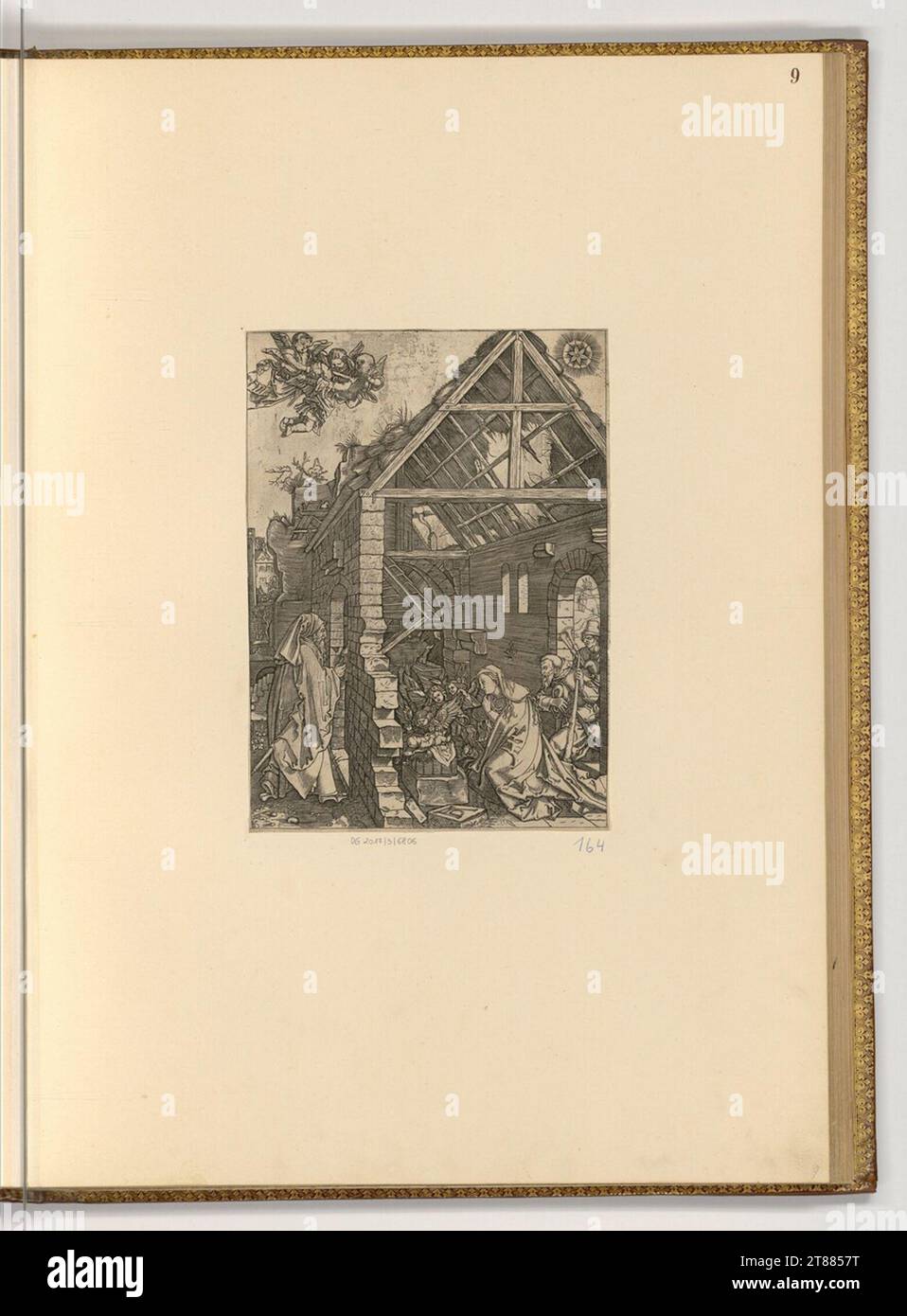 Marcantonio Raimondi (Engraver) Birth of Christ. Copper engraving print ...