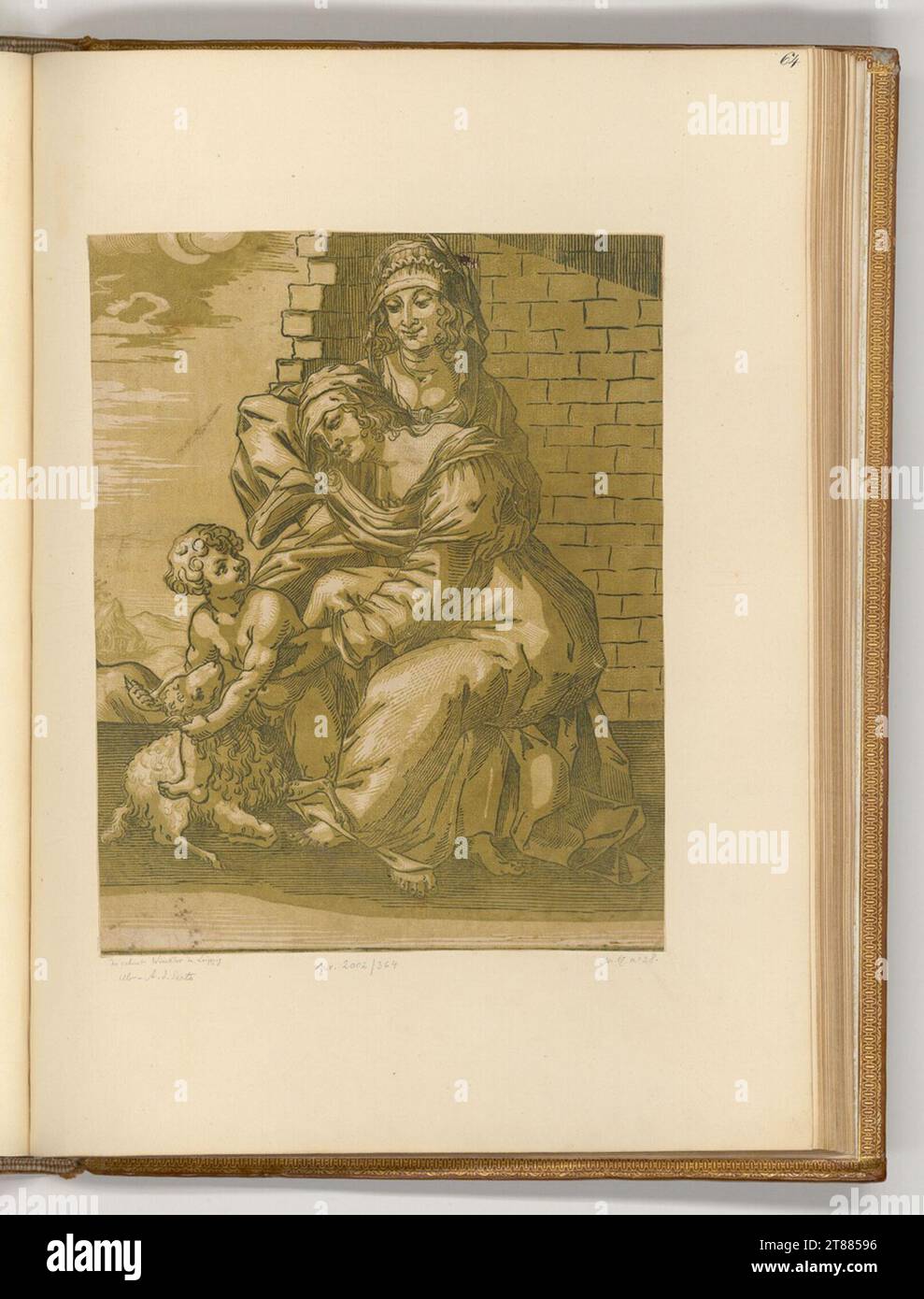 Anonym The Saint Anna, Maria, the Christ child with the lamb. Clair ...