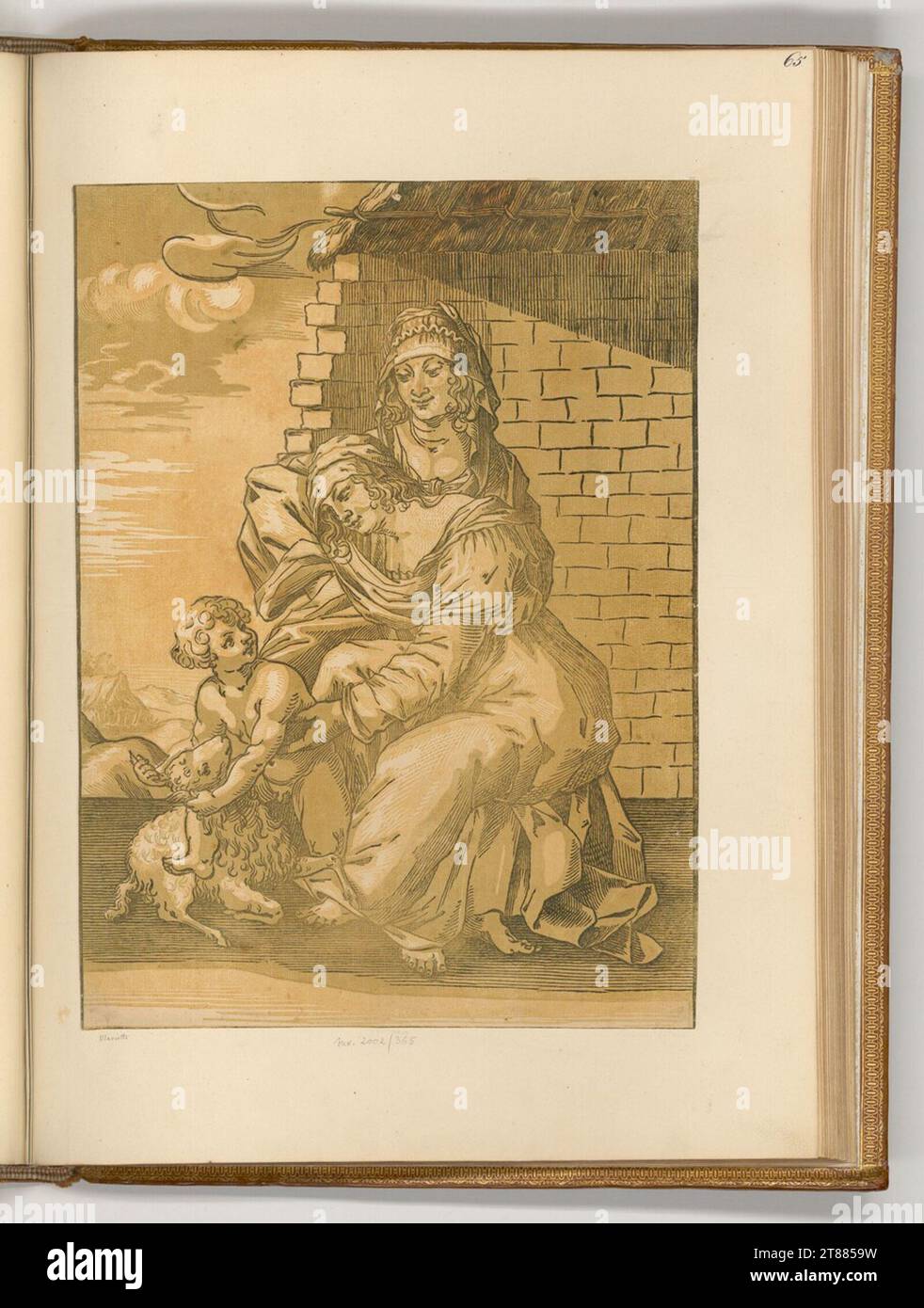 Anonym The Saint Anna, Maria, the Christ child with the lamb. Clair ...