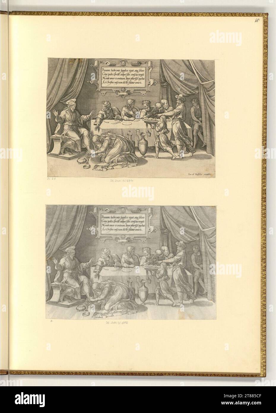 Marcantonio Raimondi Christ in Simons, the Pharisees. etching 16. - 17 ...