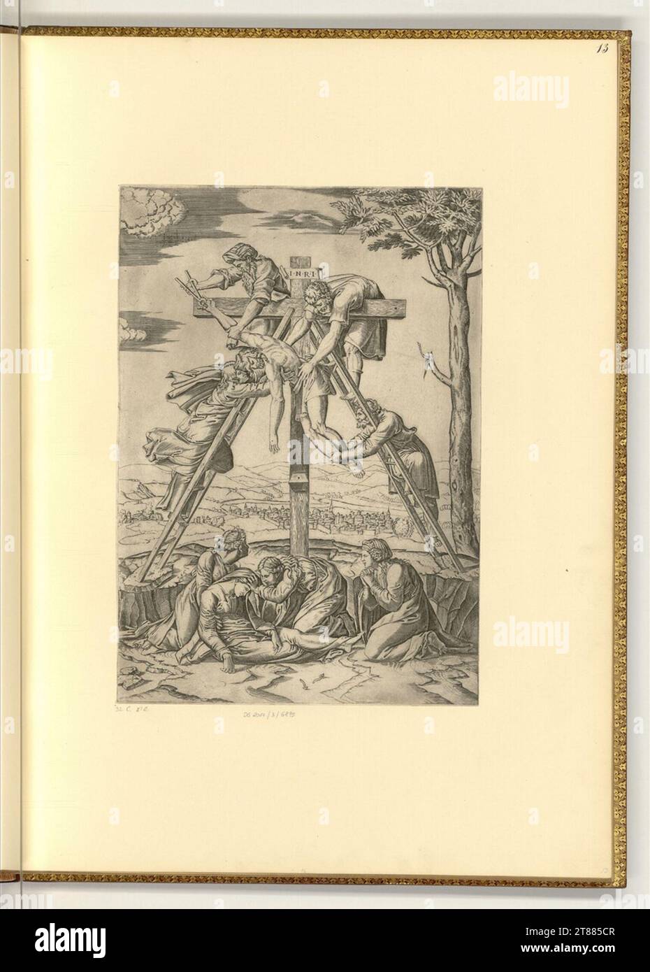 Marcantonio Raimondi Cross acceptance. Copper engraving; etching 16 ...