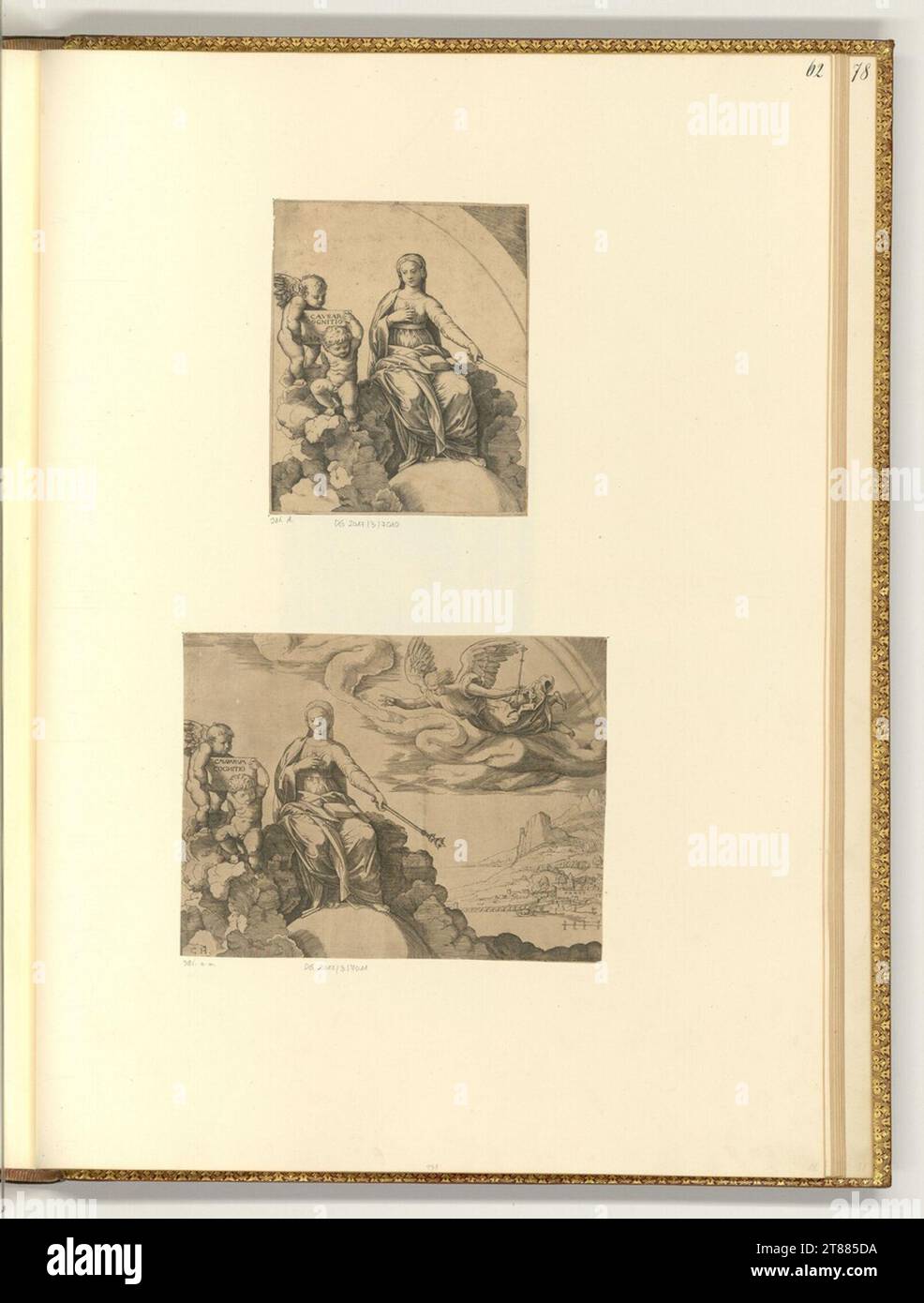 Marcantonio Raimondi The philosophy. Copper engraving; etching 16. - 17 ...