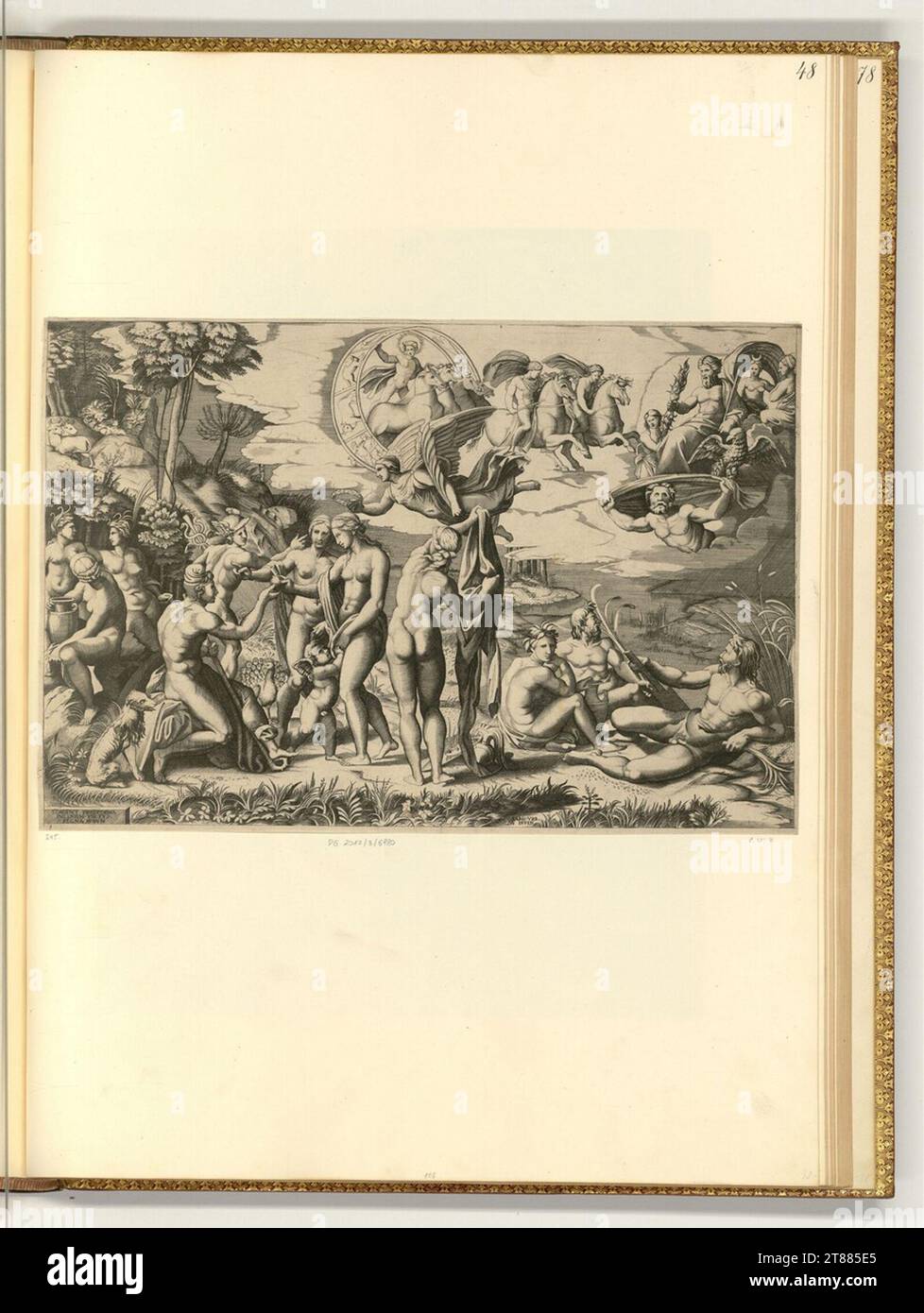 Marcantonio Raimondi The Paris's judgment. Copper engraving; etching 16 ...