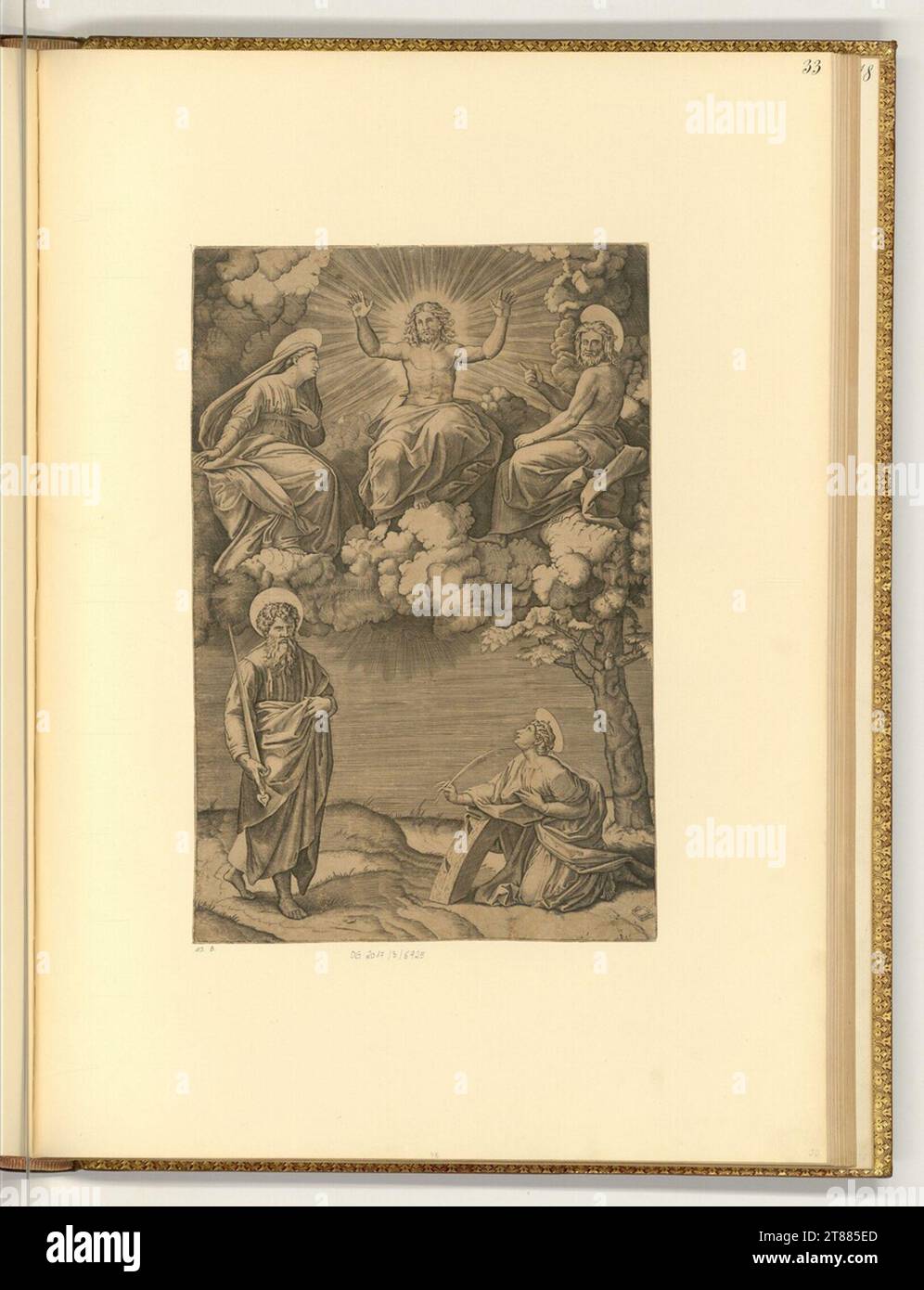 Marcantonio Raimondi Christ with Maria and the Hll. John the Baptist ...