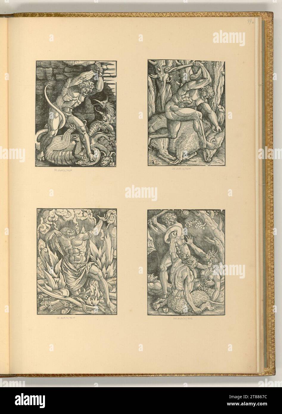Monogrammist (unbestimmt) (unbestimmt) Hercules' heroic deeds. Woodcut ...