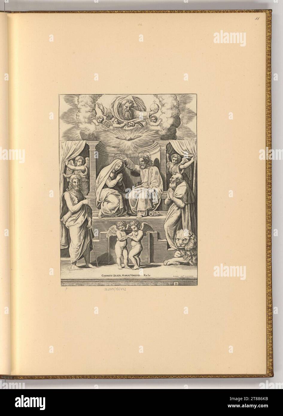 Maître au Dé (Engraver) Circle of Mary. Copper engraving print 1530 ...