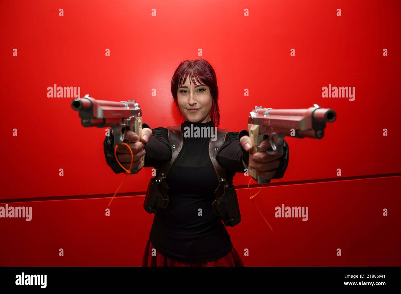 Cosplayer Toby Lee from Pittsburgh comes dressed as the character Revy ...