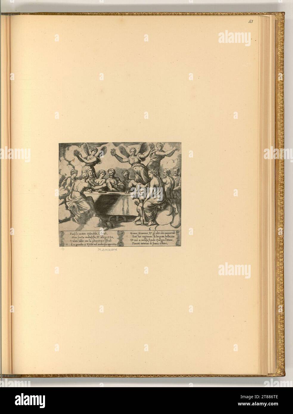 Maître au Dé (Engraver) The wedding of Amor and Psyche. Copper ...