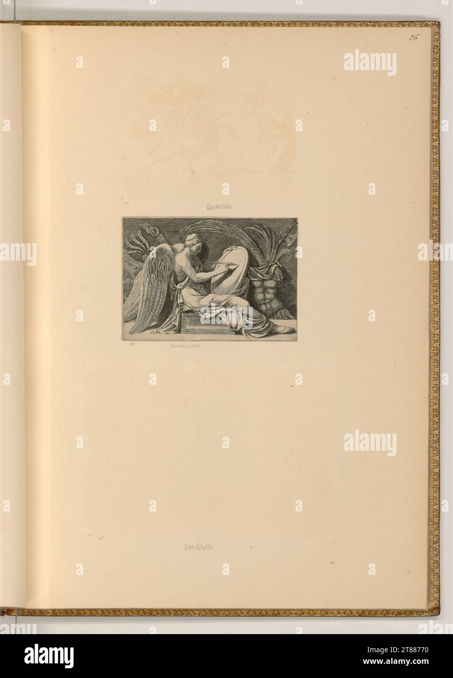 Adamo Scultori (Engraver) Victoria, personification of victory. Copper ...