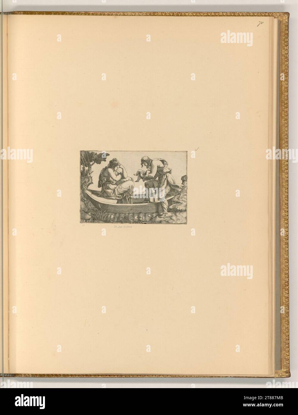Giorgio Ghisi (Engraver) Danae and Akrisios with Perseus. Copper ...