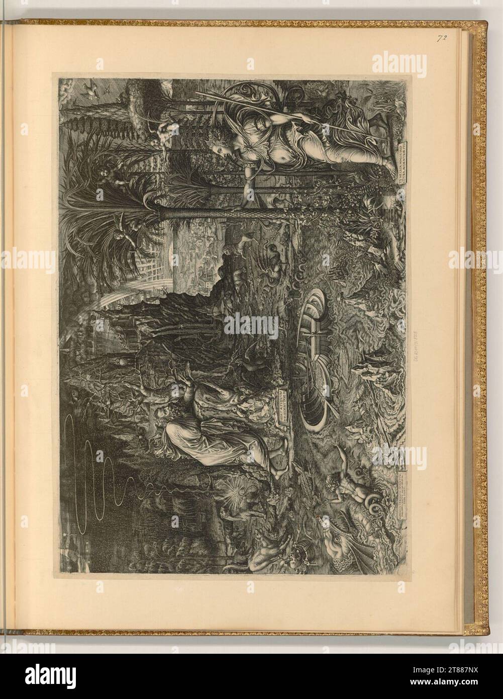 Giorgio Ghisi (Engraver) Allegory of life. Copper engraving print 1561 ...