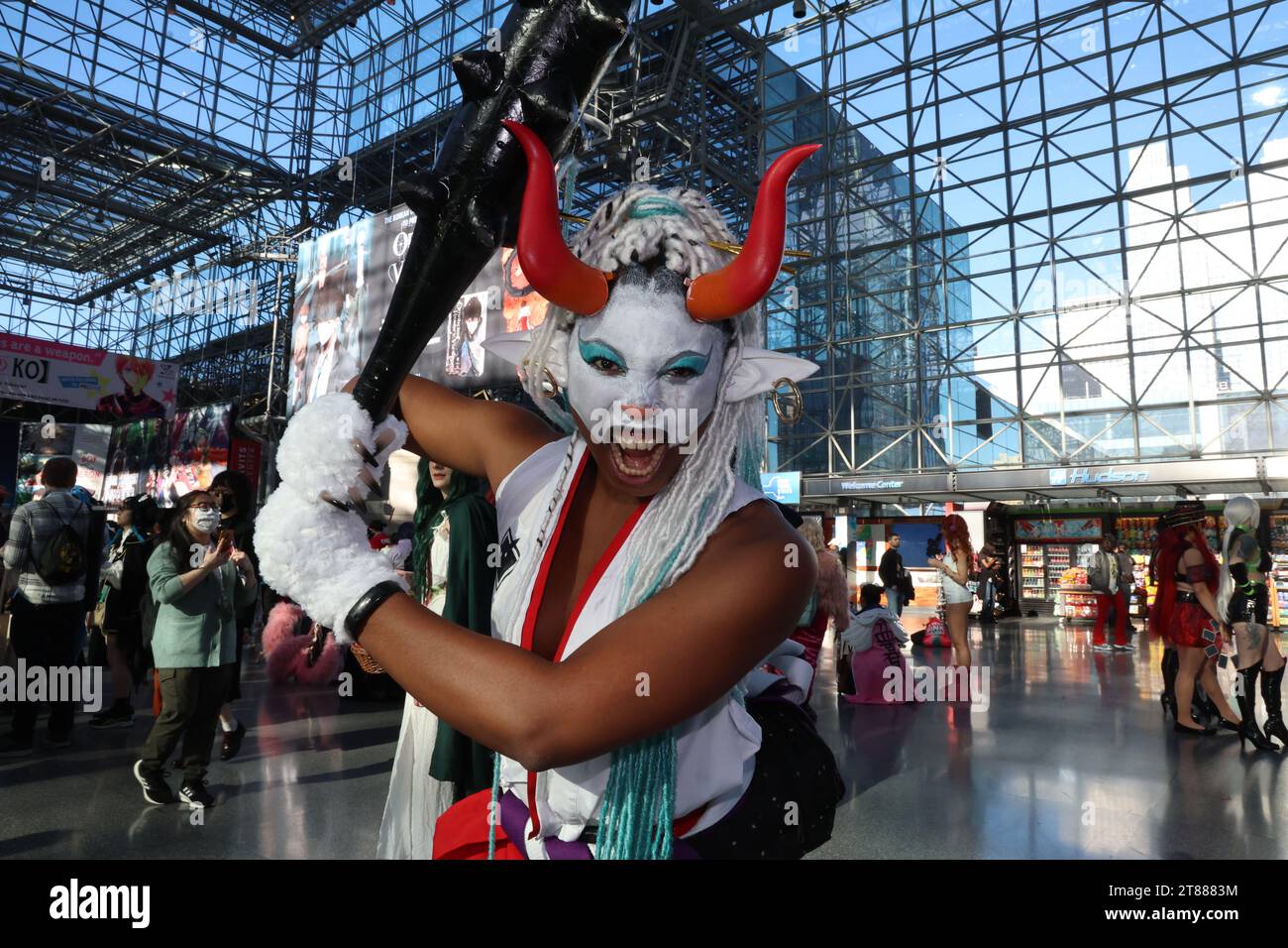 Cosplayer Candice of Atlanta is dressed as Yamato from One Piece for ...