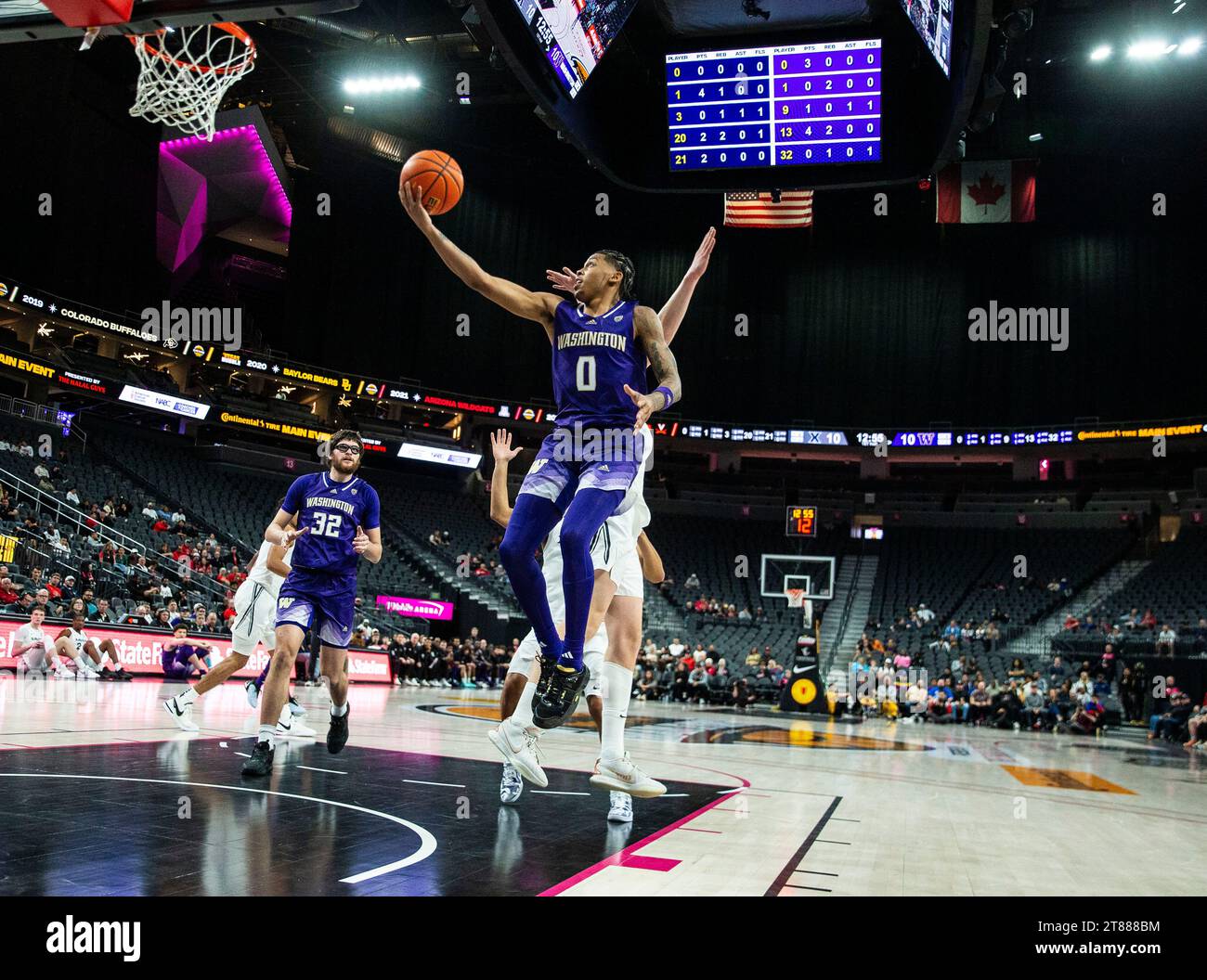 November 17 2023 Las Vegas, NV U.S.A. Washington guard Koren Johnson (0 ...