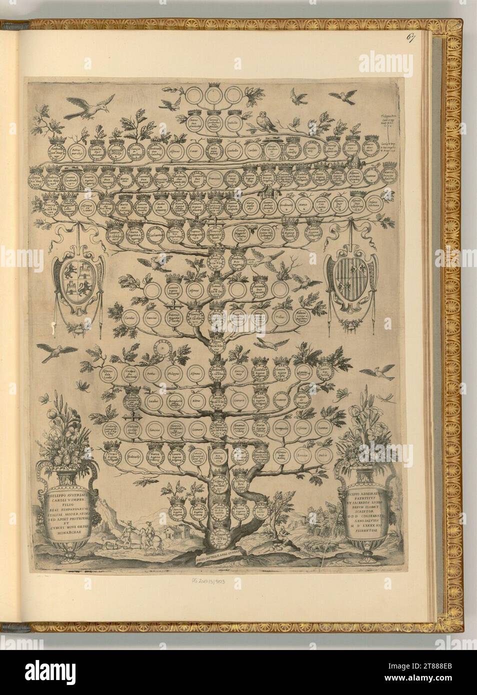 unbestimmt (An der Entstehung Beteiligte r) Genealogical family tree of ...