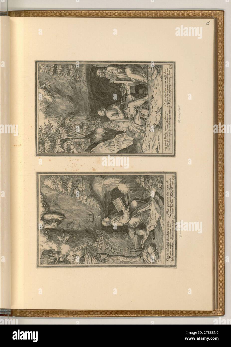 Aliprando Caprioli (Engraver) Life and miracle of St. Benedict. Copper ...