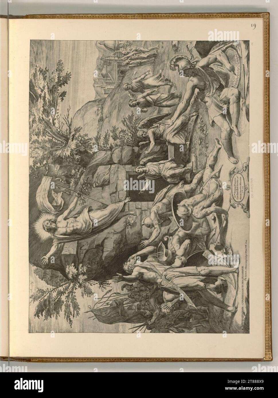 Cherubino Alberti (Engraver) Resurrection of Christ. Copper engraving ...