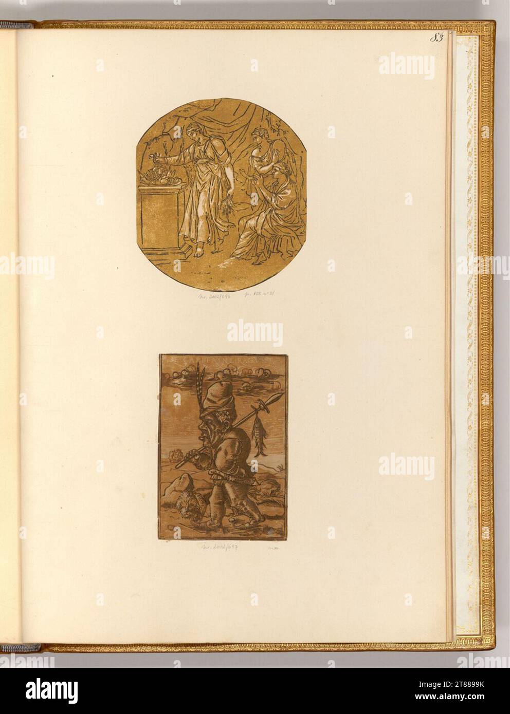 Anonym Roman victim; Le Capitaine Rague. Clair OBSCUR woodcut 16./17 ...