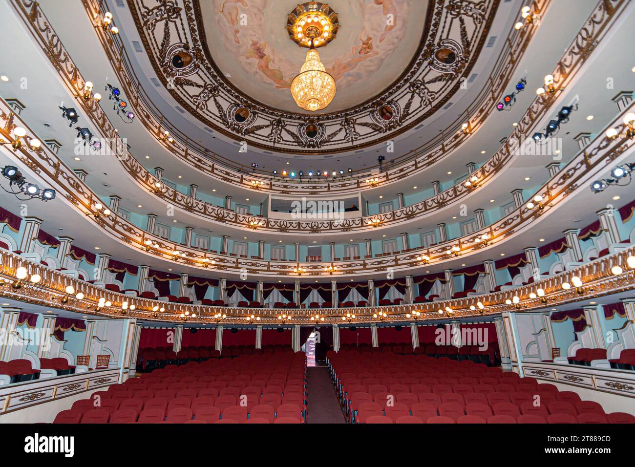 Macedonio Alcala theater, located in Oaxaca, Mexico Stock Photo - Alamy